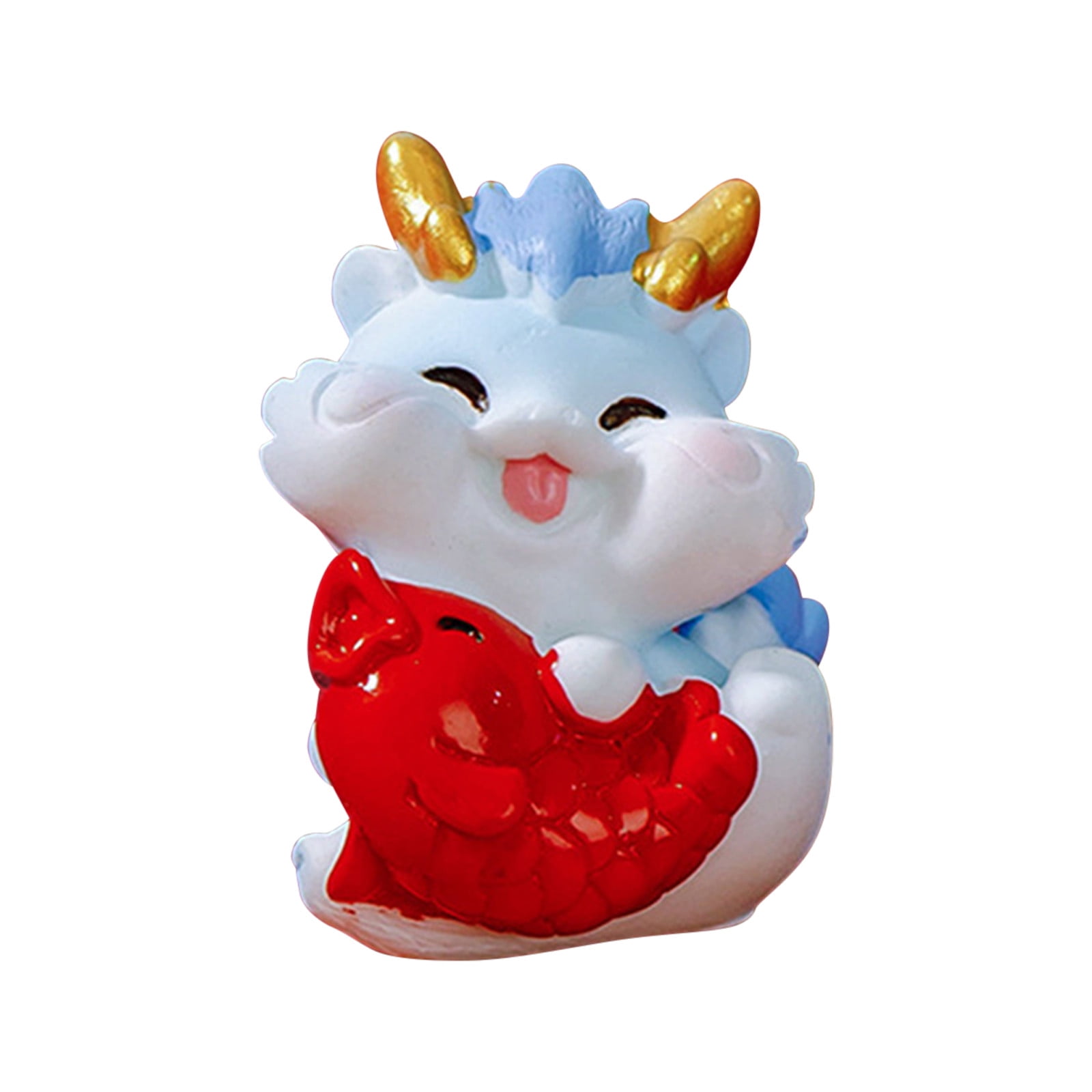 Pompotops Mini Dragon Resin Figures 2024, Car New Year Cute Little ...