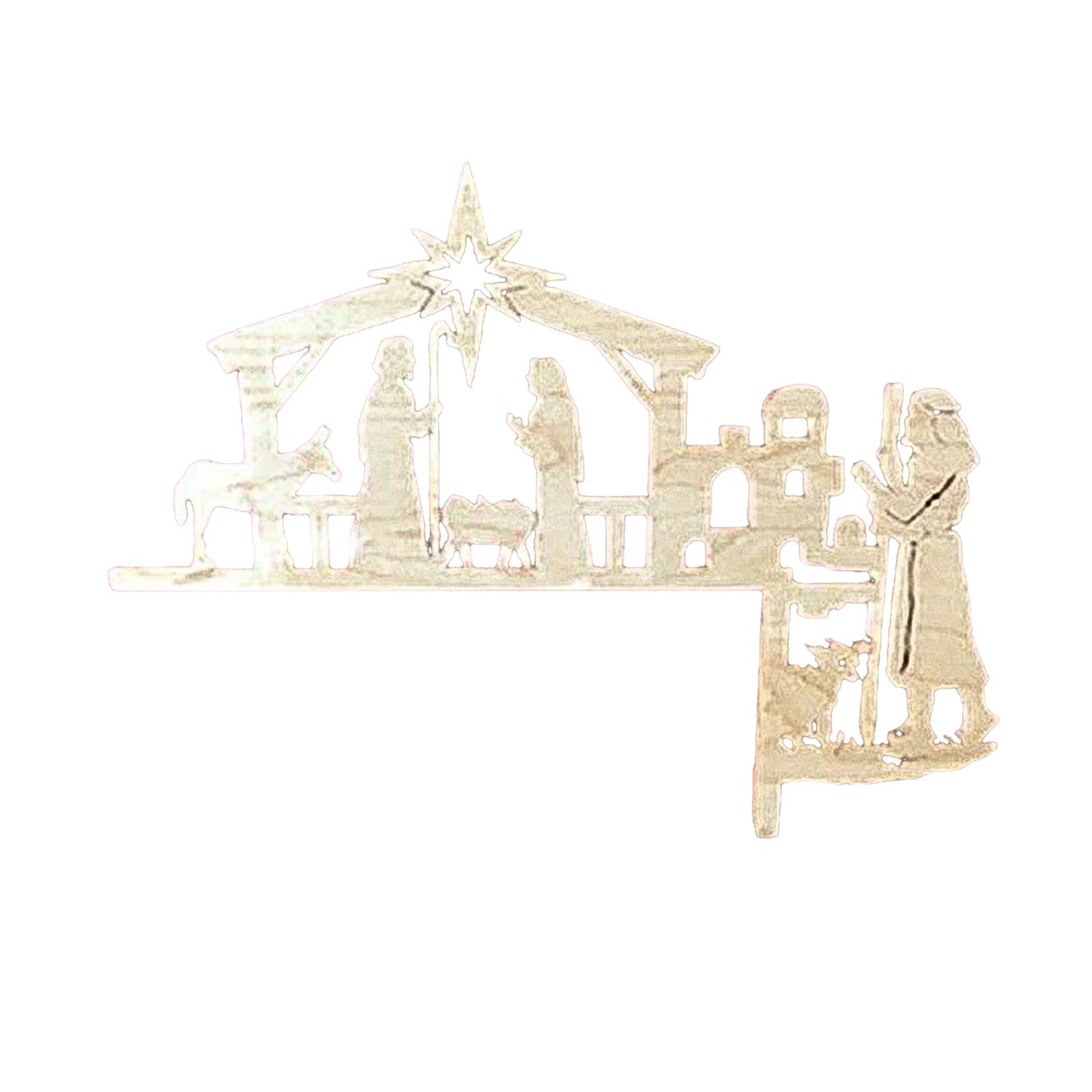 Pompotops Nativity Sence Door Frame Corner Decorations - Sturdy Wooden ...