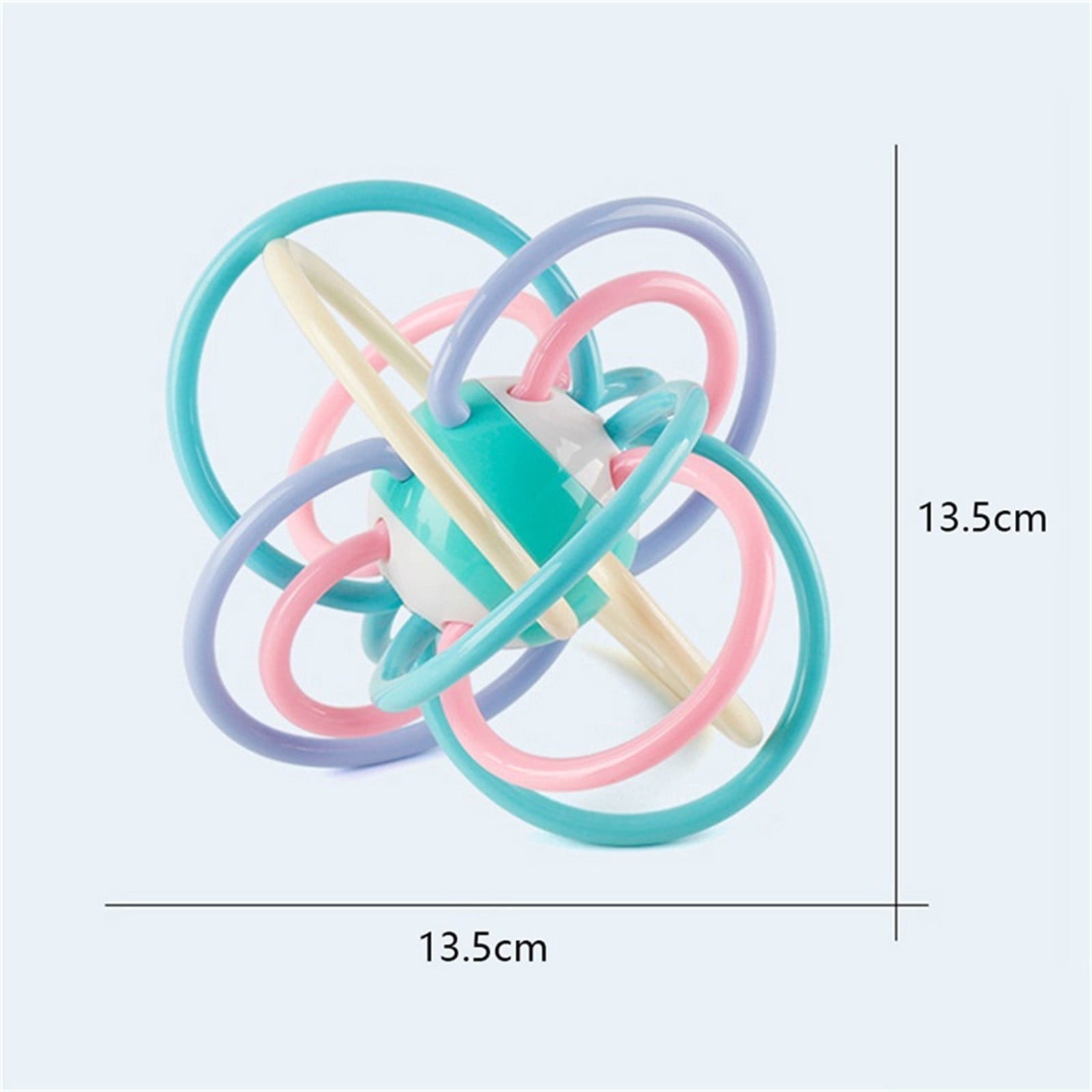 Pompotops Newborn Development Ball Safety Soft Teeth Toy Plastic Early ...