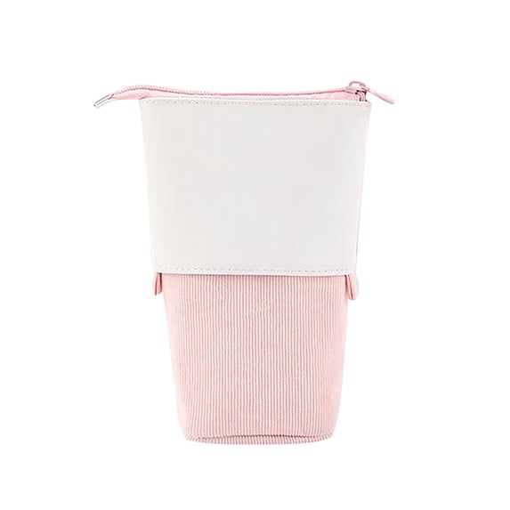Pompotops Pen Pencil Telescopic Holder Stationery Case Corduroy Stand ...