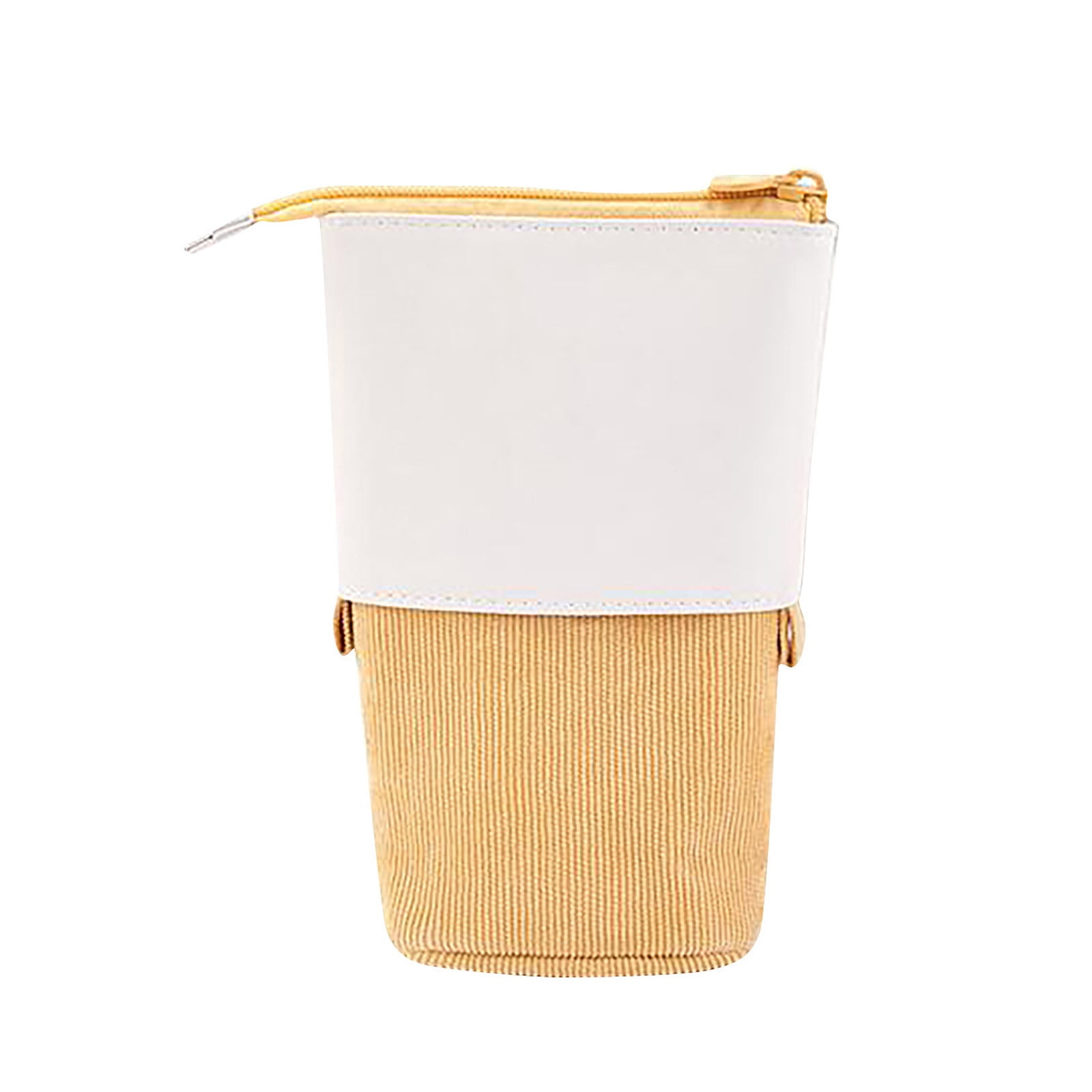 Pompotops Pen Pencil Telescopic Holder Stationery Case Corduroy Stand ...