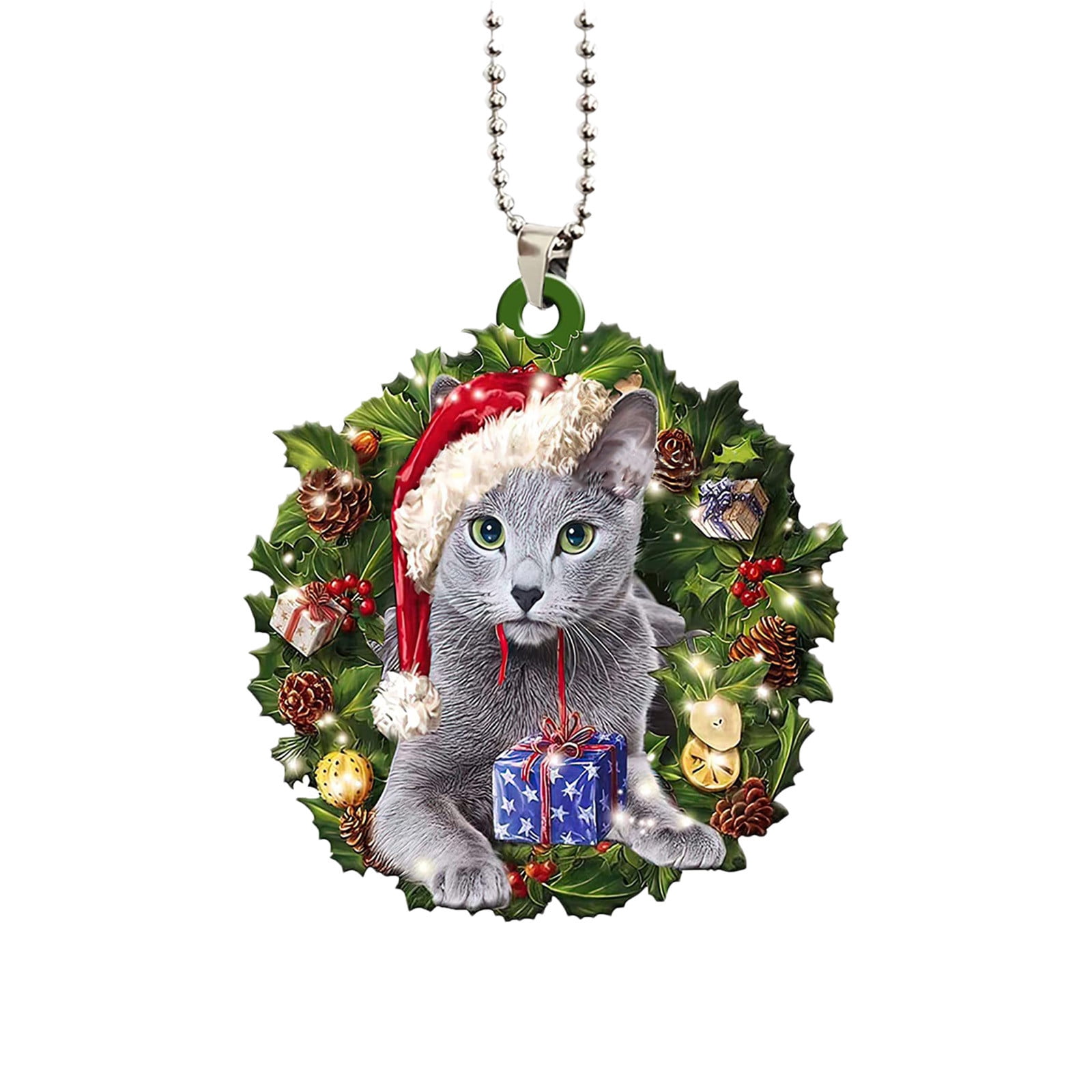 Pompotops Personalized Christmas Mini Cute Cartoon Cat Christmas Tree ...