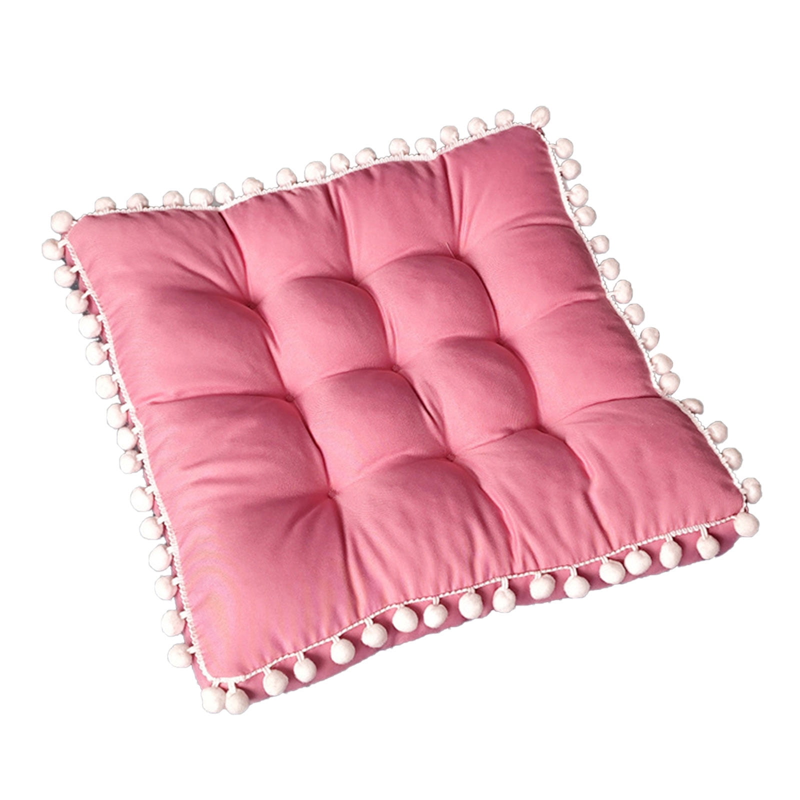 Pompotops Pink Chair Pads, Thickened Three-dimensional Ins Ball Cushion ...