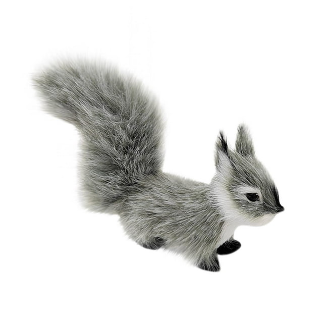 Pompotops Plush Imitation Animals Small Squirrels Pendant Ornaments ...