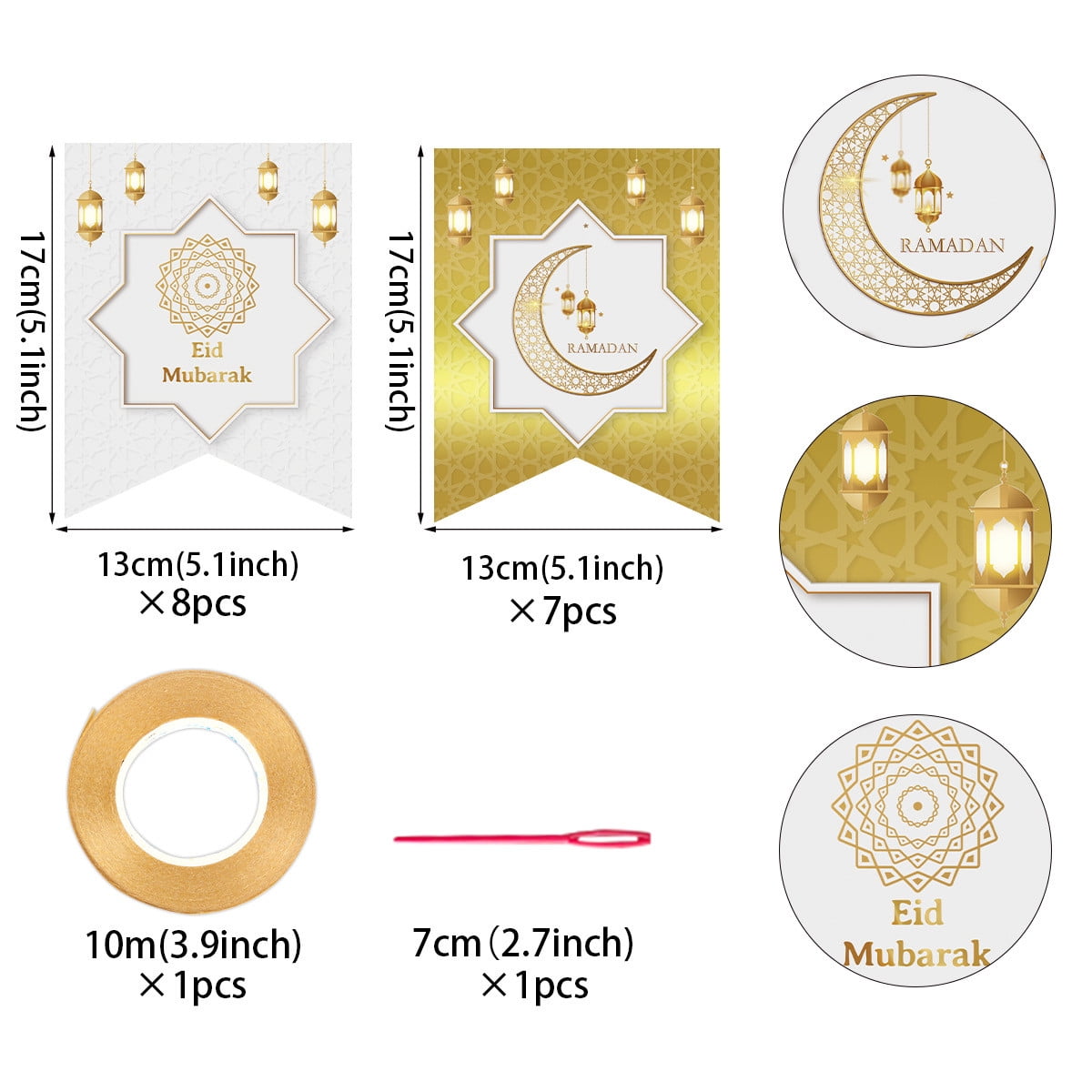 Pompotops RAMADAN BANNER SET EID BANNER RAMADAN DECORATIONS RAMADAN ...