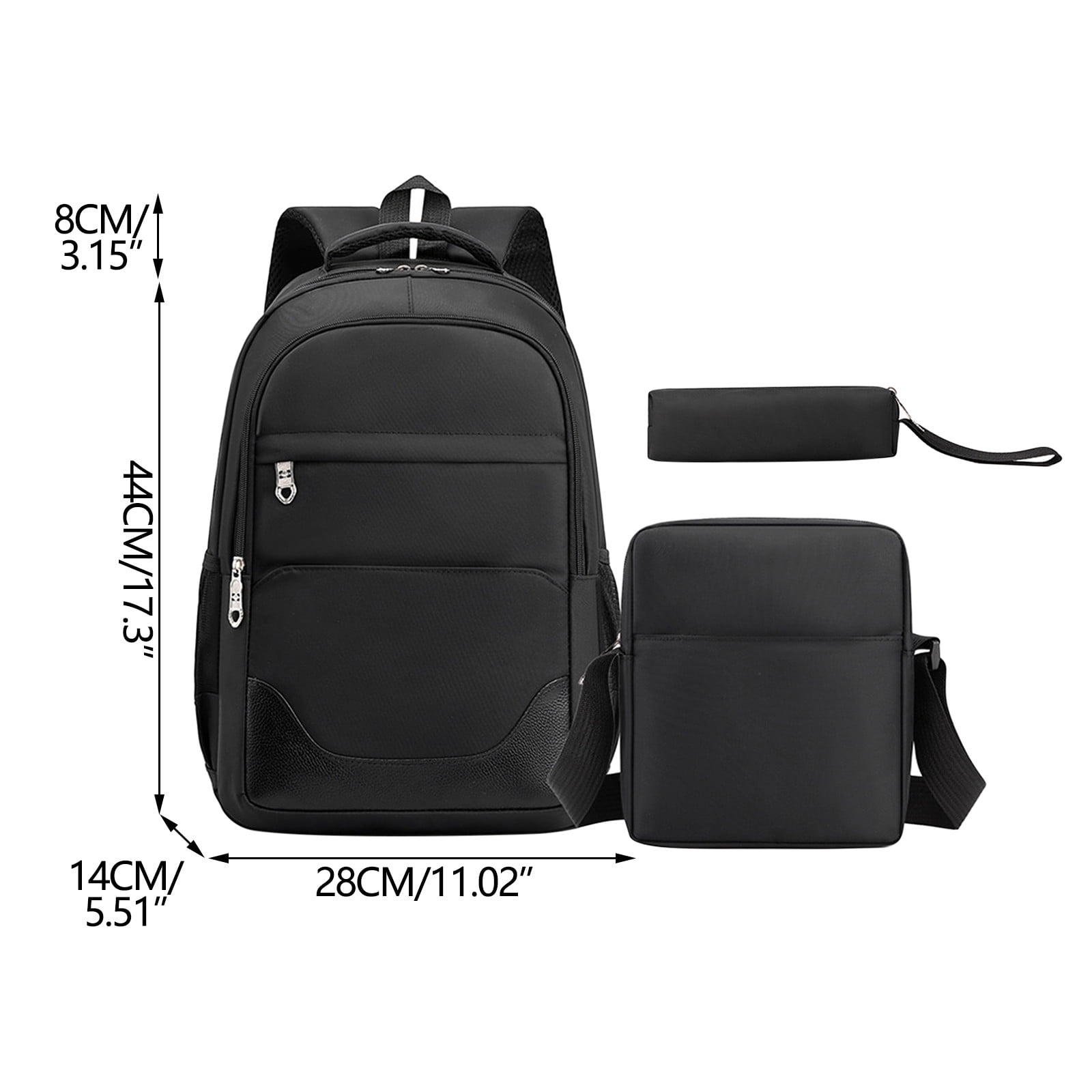 Pompotops Travel Laptop Backpack High School Backpack Three Sets Of ...
