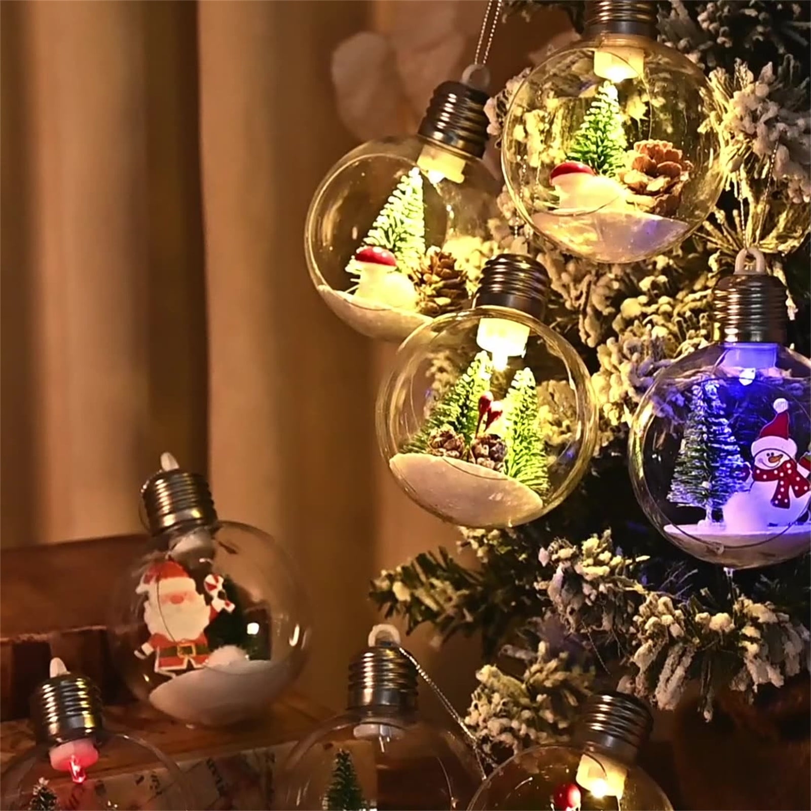 Pompotops Up to 50% off! Big Size LED Transparent Christmas Diameter 3. ...