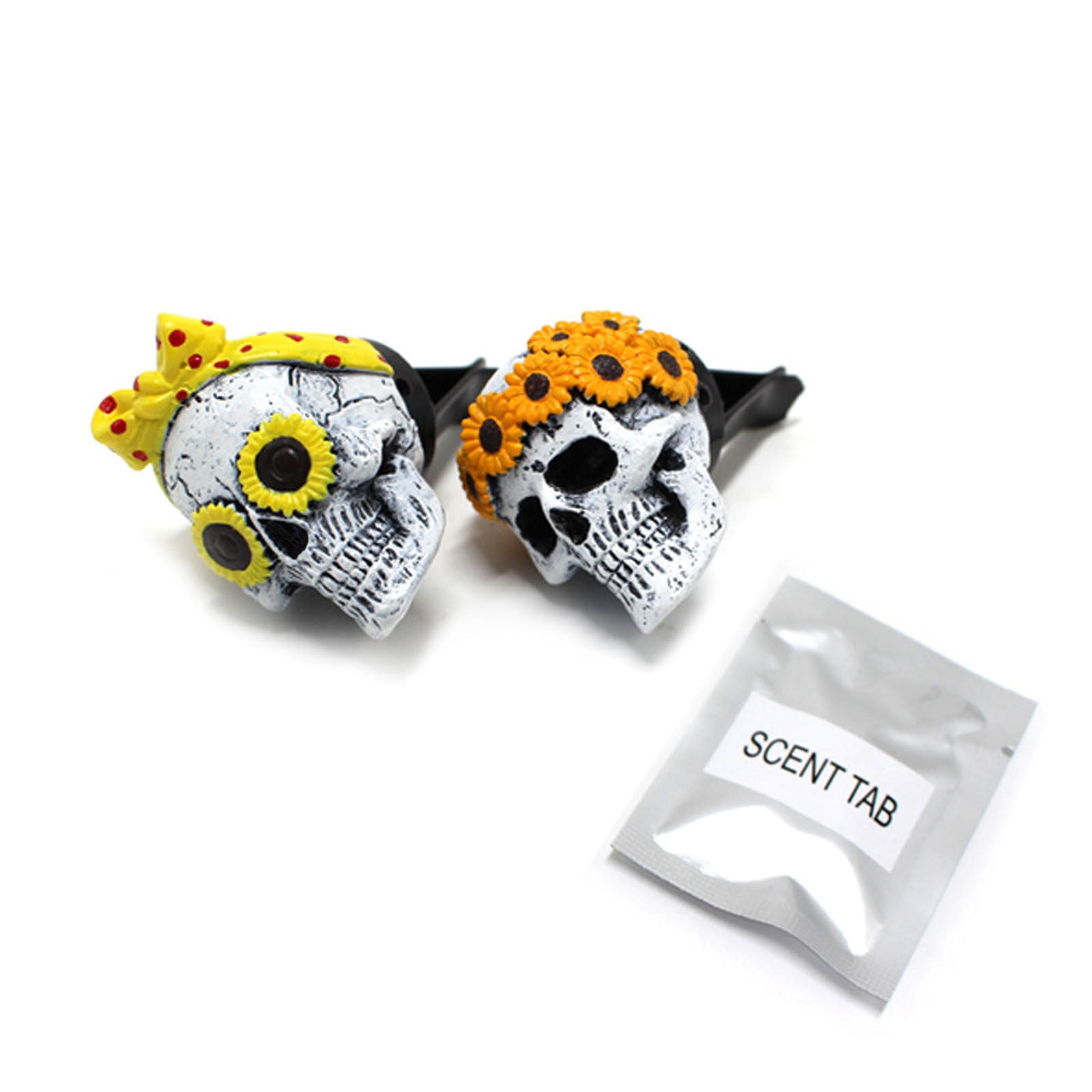 Pompotops Up to 50% off! Halloween Car Interior Decoration Skull ...