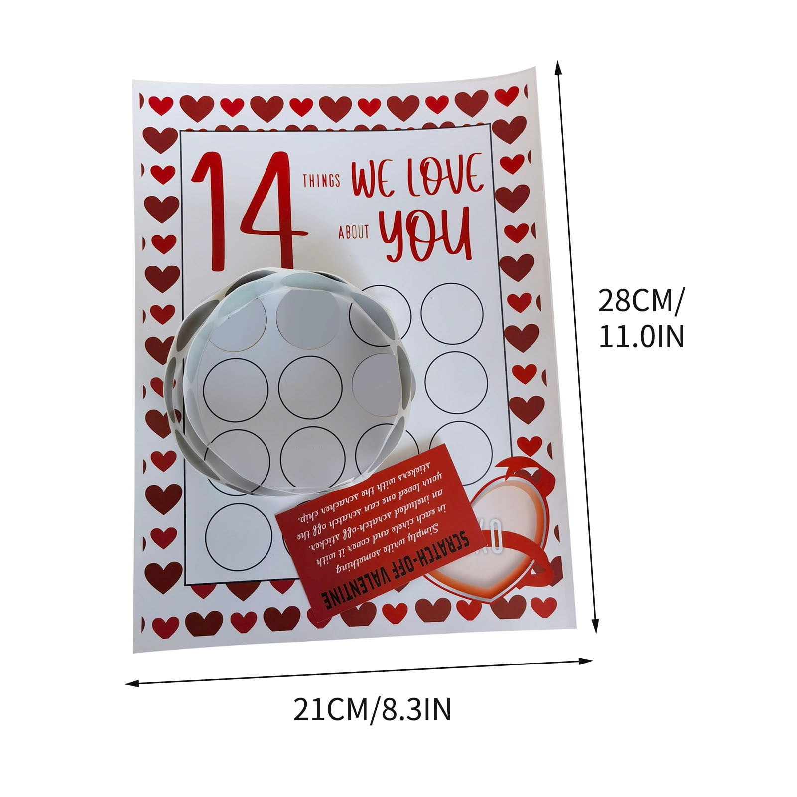 Pompotops Valentine Scratch Off Print Valentine's Day Scratch I Love ...