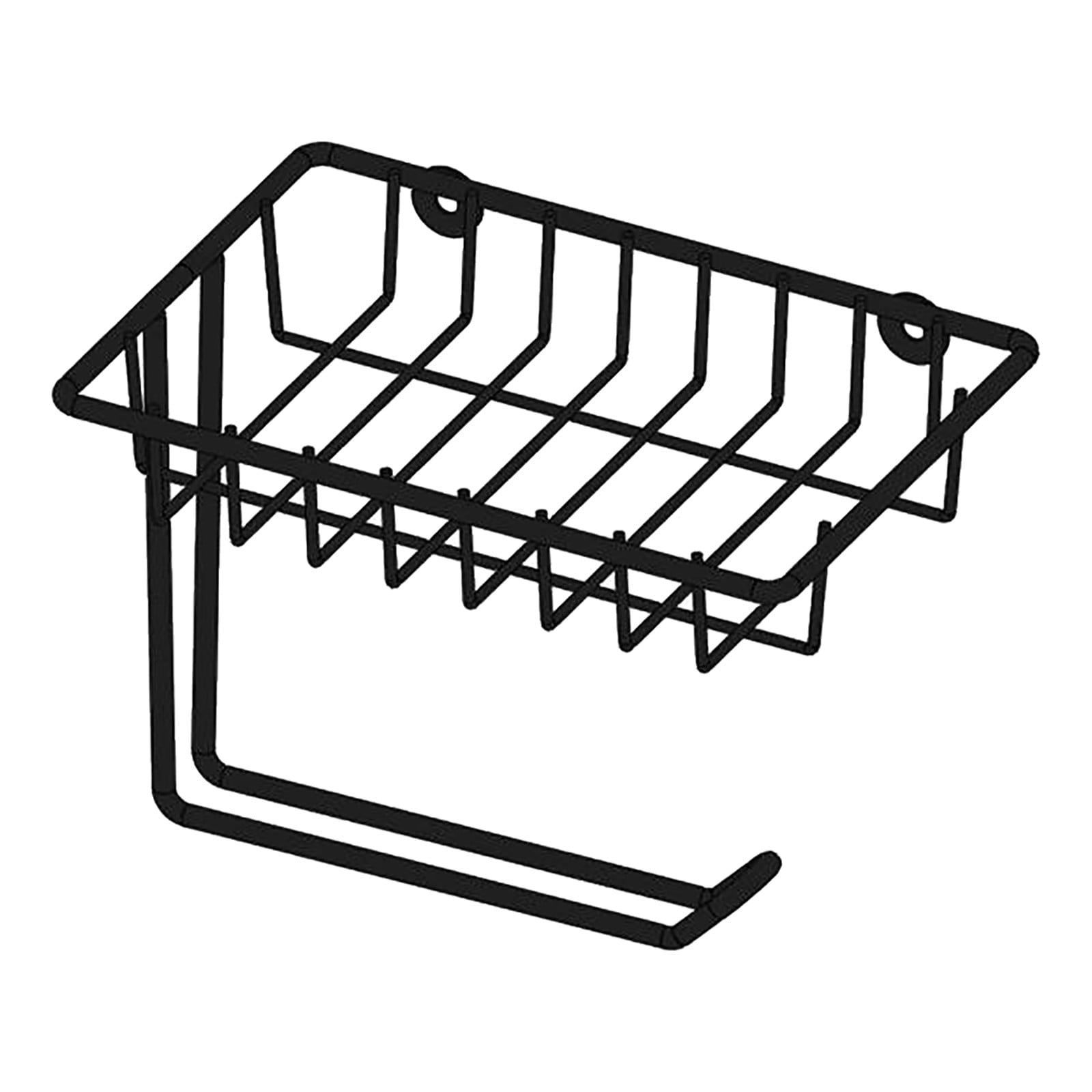 Pompotops ! Wall Mounted Toilet Paper Holder With Shelf And Wet Wipes ...