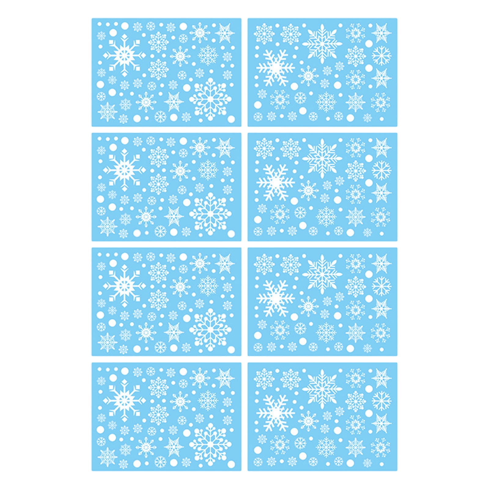 Pompotops Window Decals For Glass, 480pcs White Snowflakes Window ...
