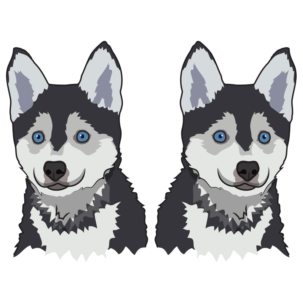Pomsky Decal | Indoor/Outdoor | Dog Lover Super Cute Sticker for SUV ...