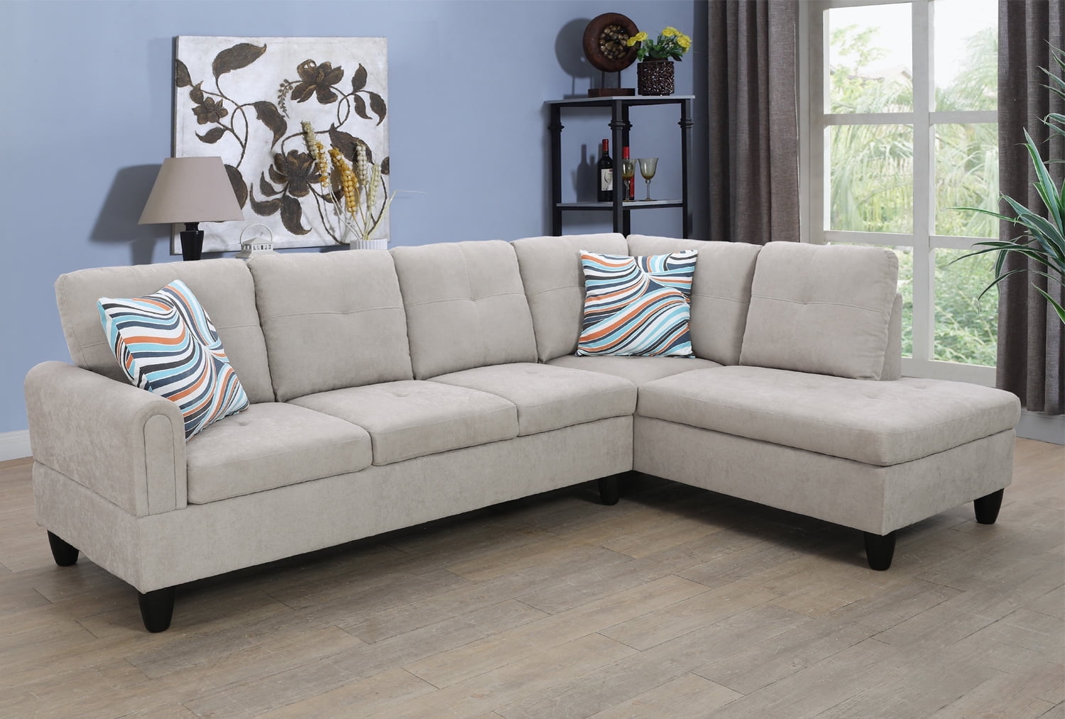 Pon Living Furniture 2 Pieces Sectional Sofa SET, Modular L Shaped ...