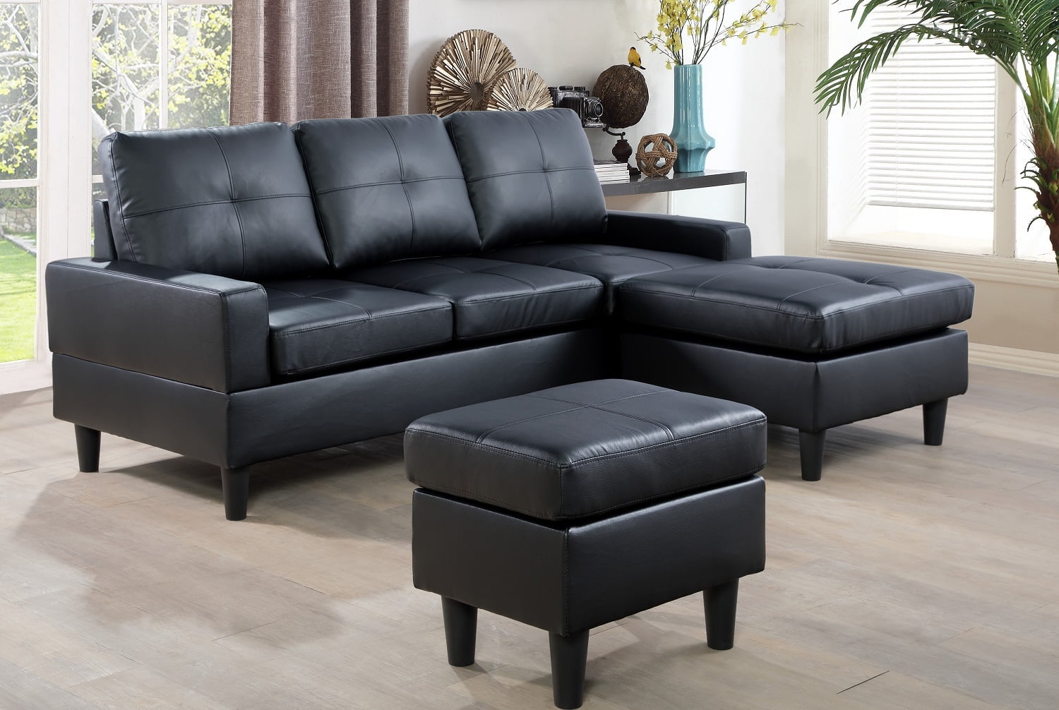 PonLiving Furniture Koris 78'' Right & Left Hand Facing Sectional Sofa ...