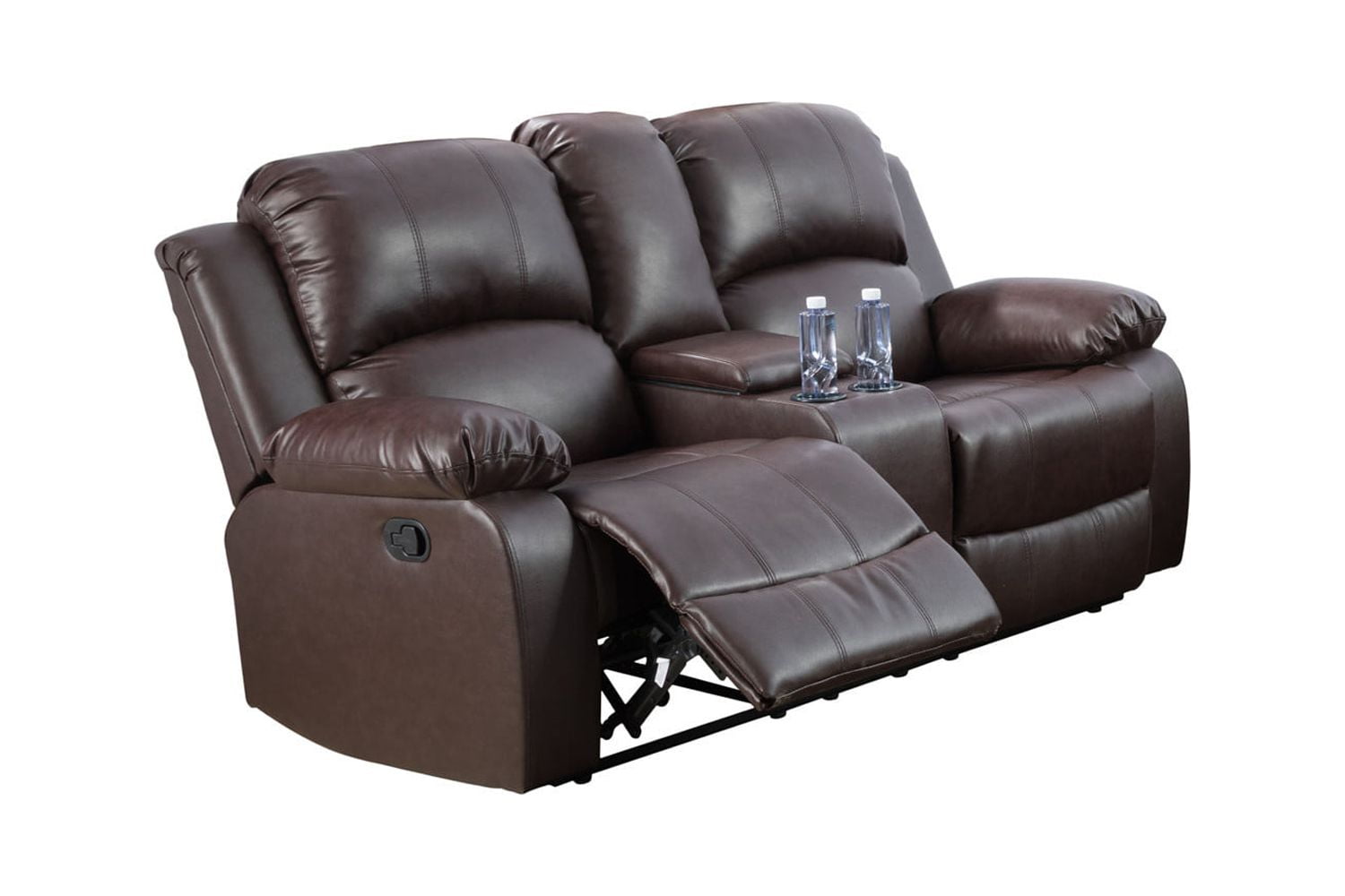 "PonLiving Furniture Sonja 18"" Manual Rocker Reclining Loveseat in ...