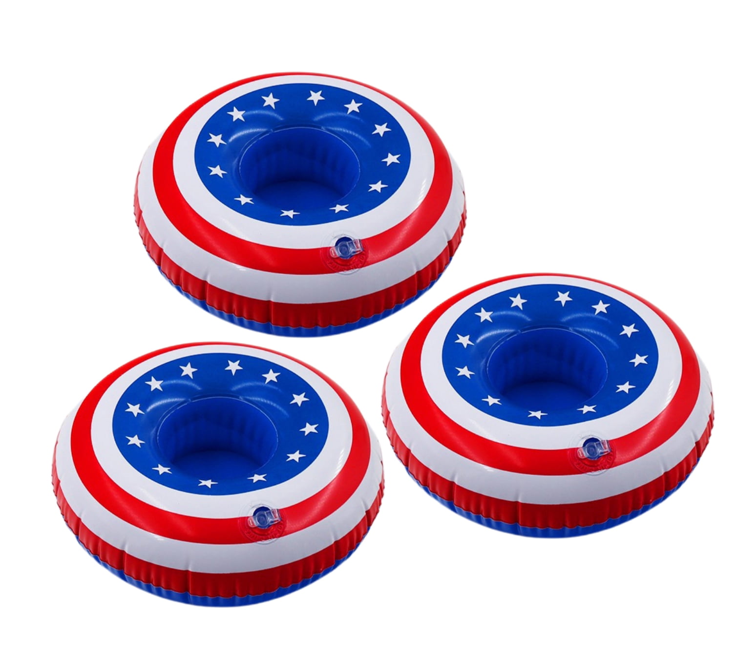 PonPom Inflatable Drink Holder, 3 Pcs Cup Holder & Drink Floating for ...