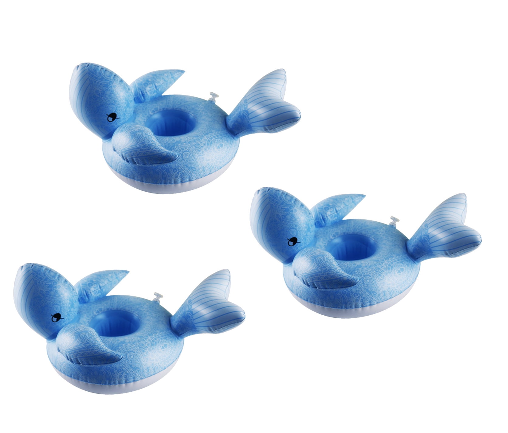 PonPom Inflatable Drink Holder, 3 Pcs Cup Holder & Drink Floating for ...