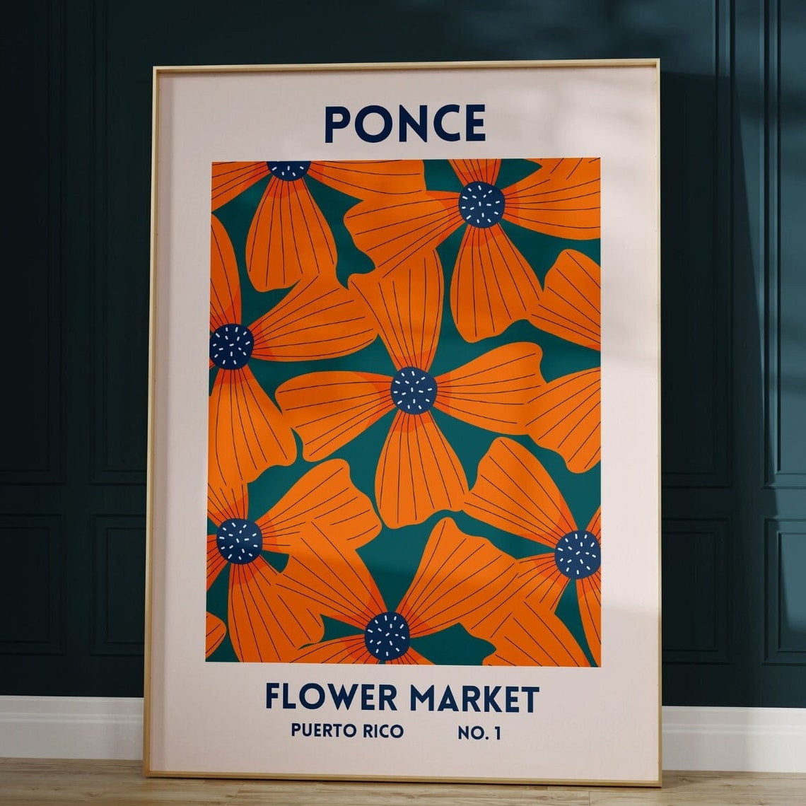 Ponce Print Puerto Rico Art Puerto Rico Flower Market Print Puerto Rico ...