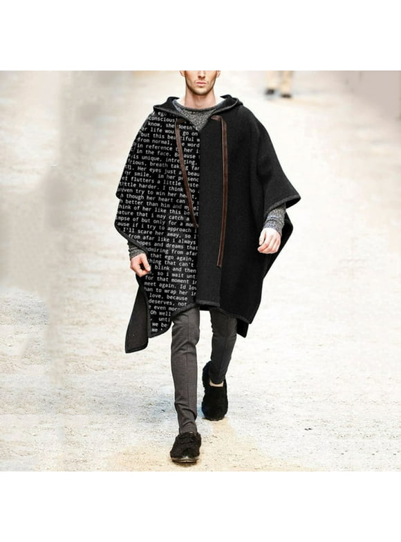 Hooded Poncho Men
