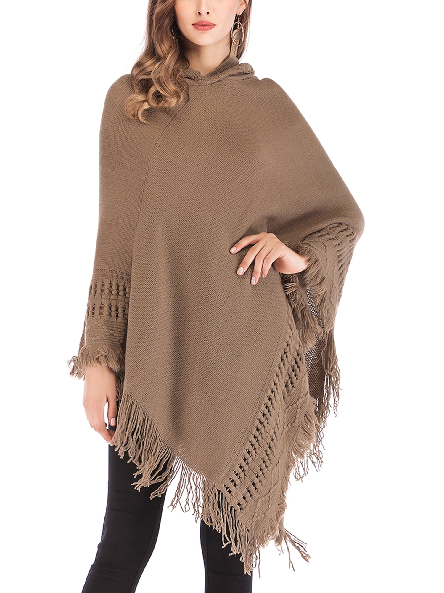 Ponchos for Women One Piece Poncho Capes Poncho Knit Ponchos Poncho ...