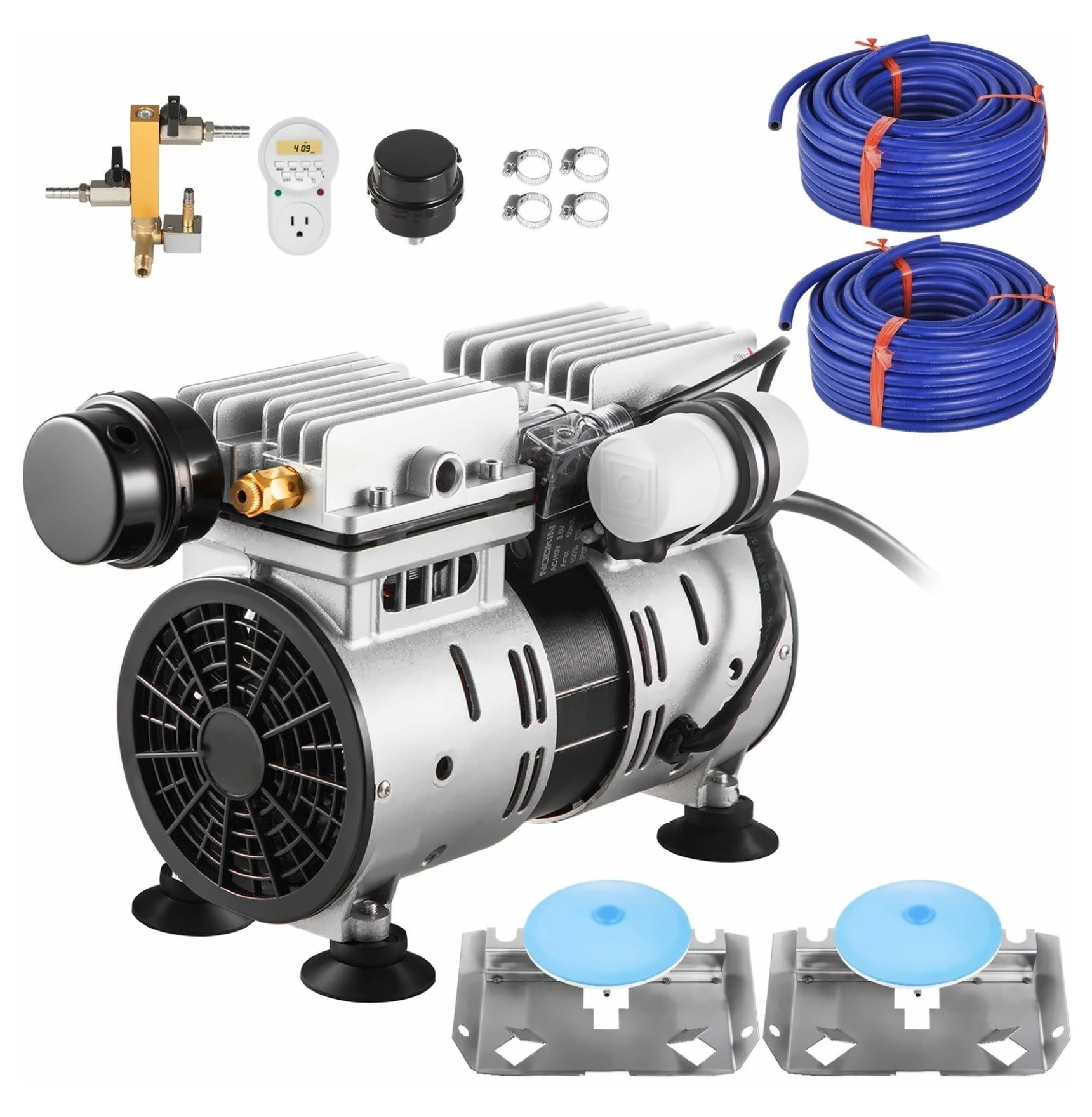 Pond Aerator Kit - Lake Aeration System 5.2 CFM - 3 Acre Pond ...