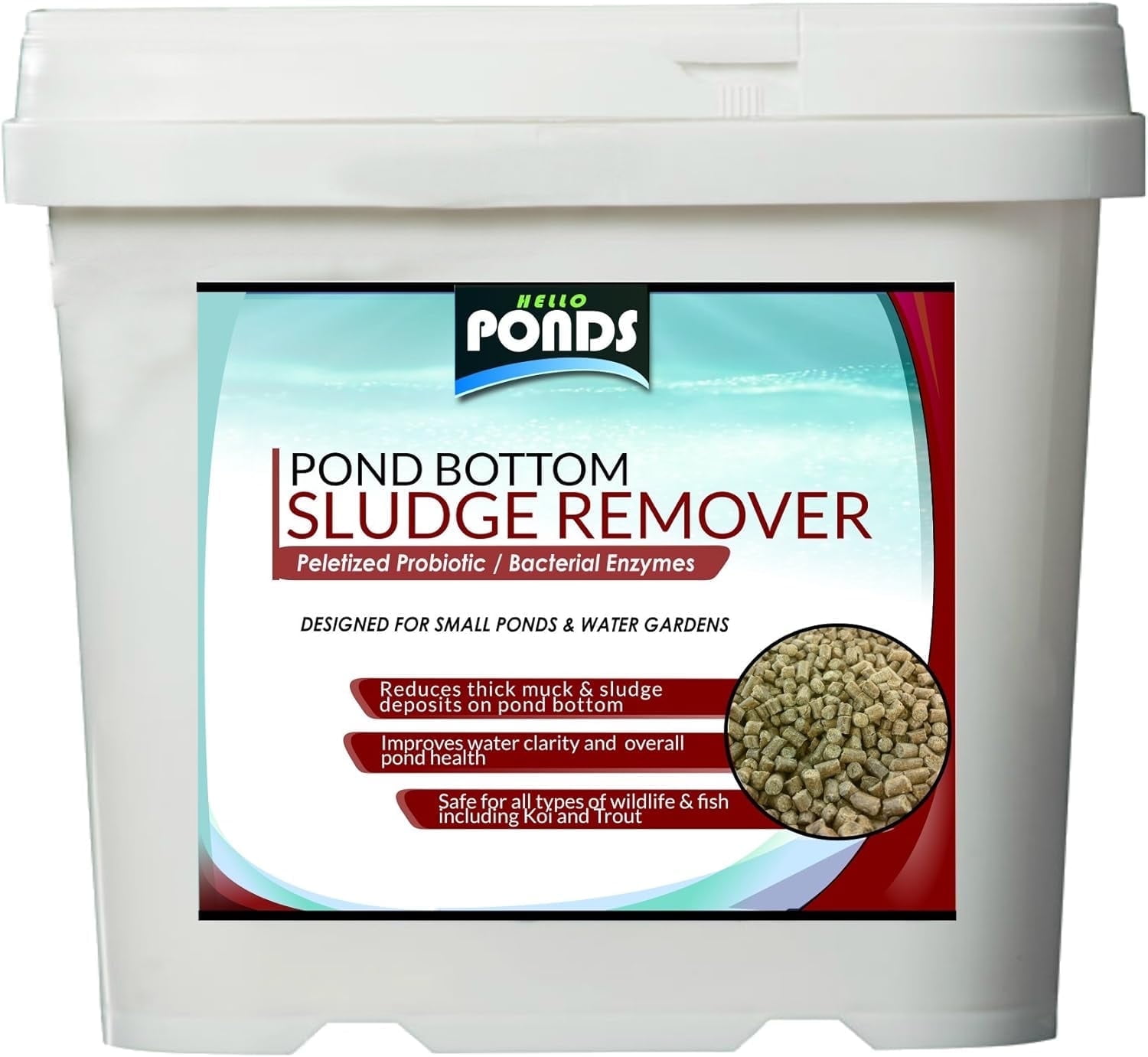 Pond Bacteria Sludge Pellets Koi Pond & Water Garden Muck Reducer (3 ...