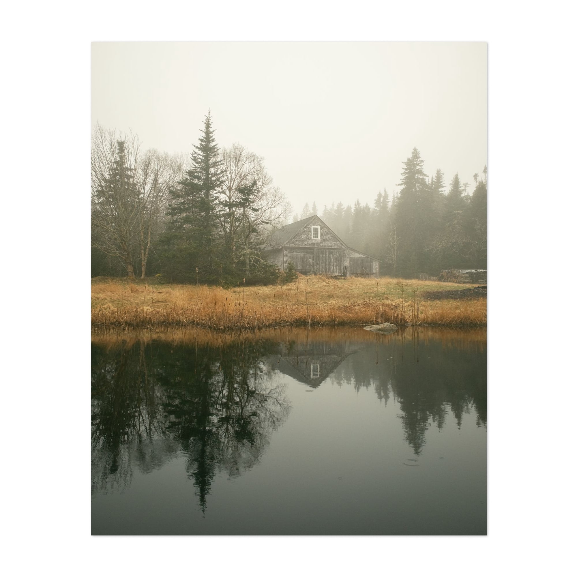 Pond & Barn, Beals Island - Beals Maine Photography Rustic Farmhouse ...