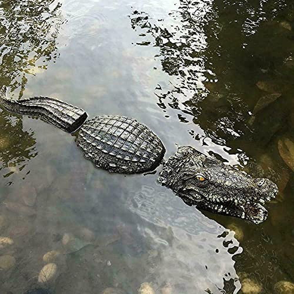 Pond Decor Realistic Floating Crocodile Decoy for Pools Simulation ...