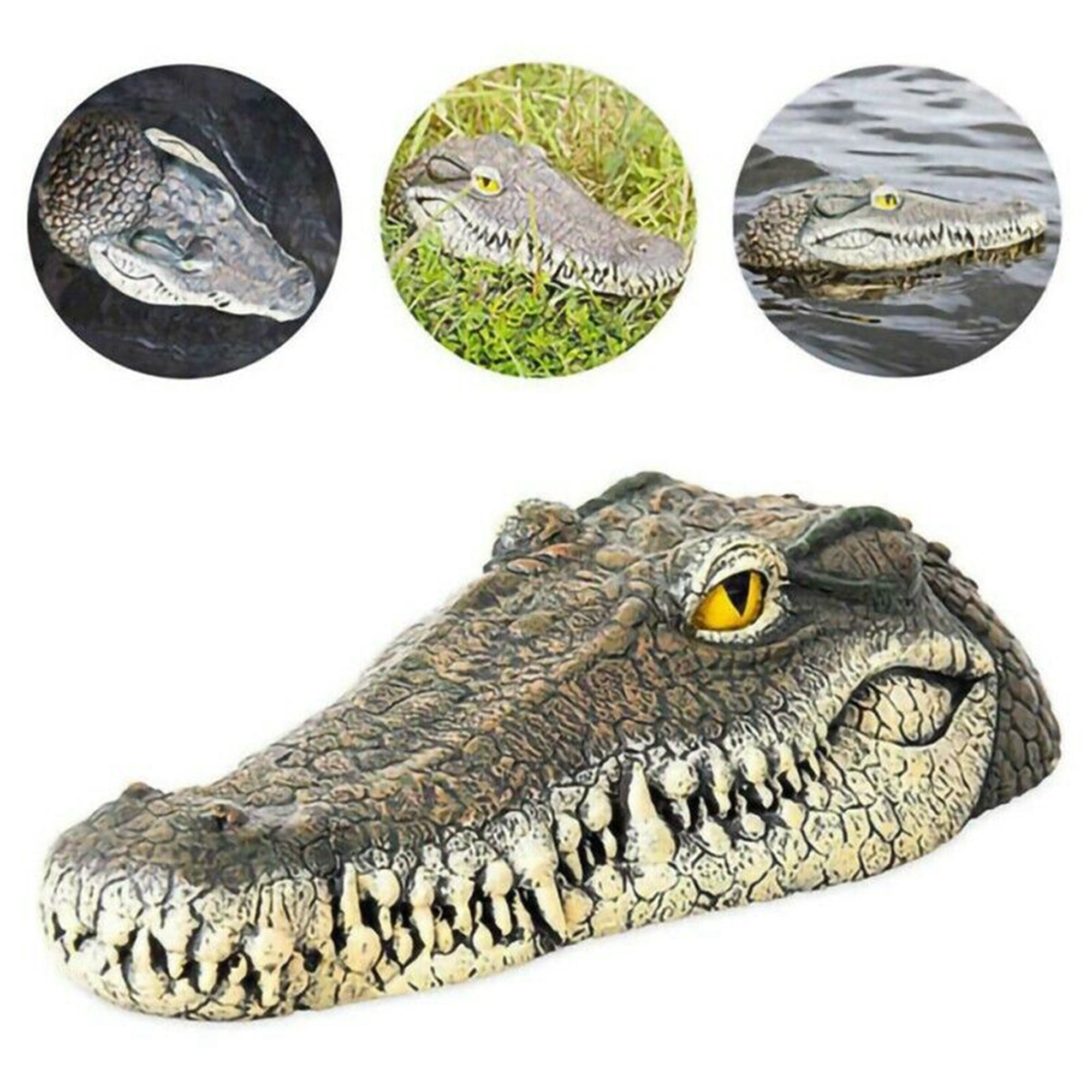 Pond Floating Alligator Head Decoy Simulation Outdoor Pools Resin ...