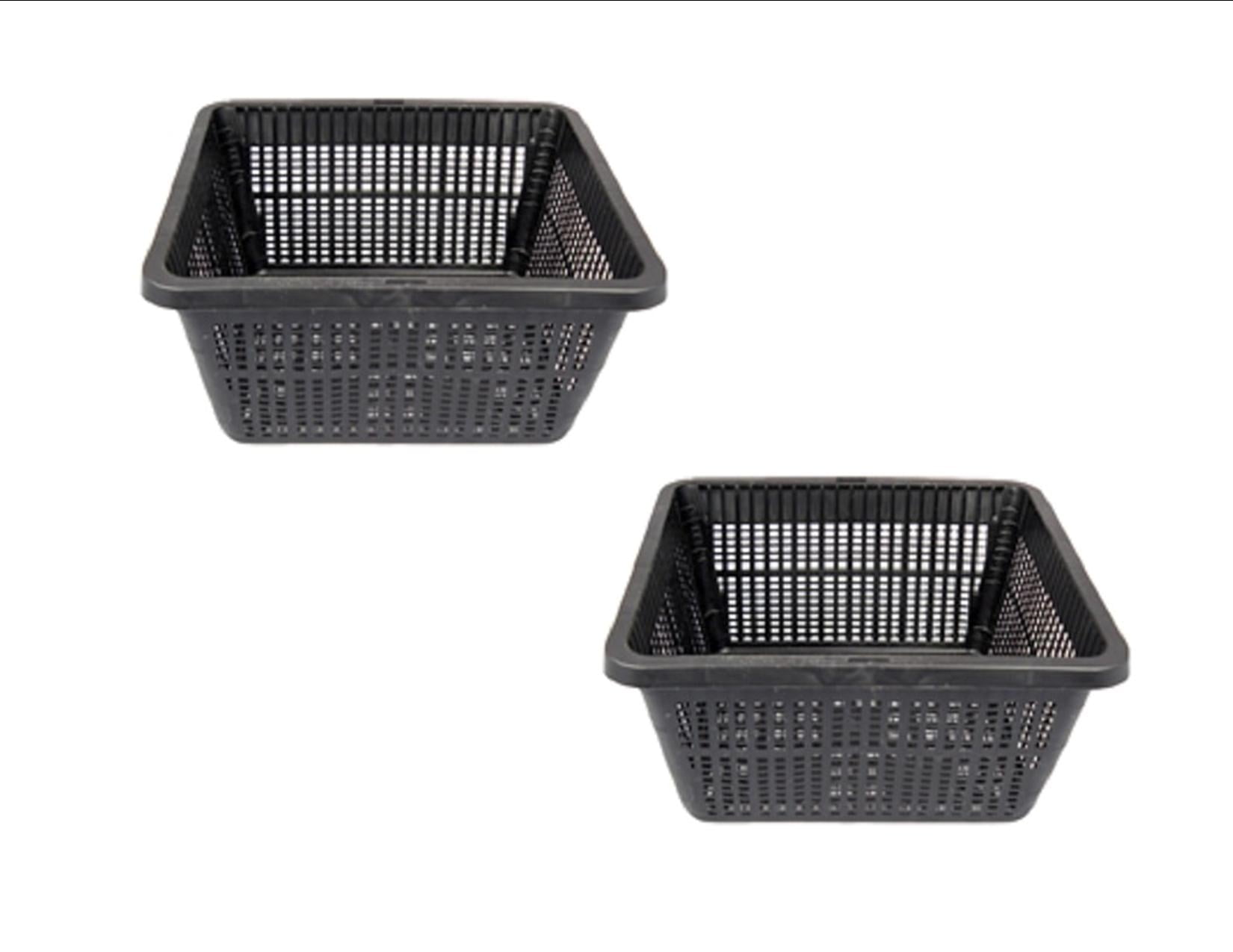 Pond H2o 7" Square Water Garden Aquatic Mesh Plant Basket x 2, Protects ...