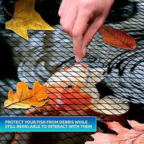 Pond Netting 15 x 20 Feet - Heavy Duty Pool and Pond Net with Extra ...