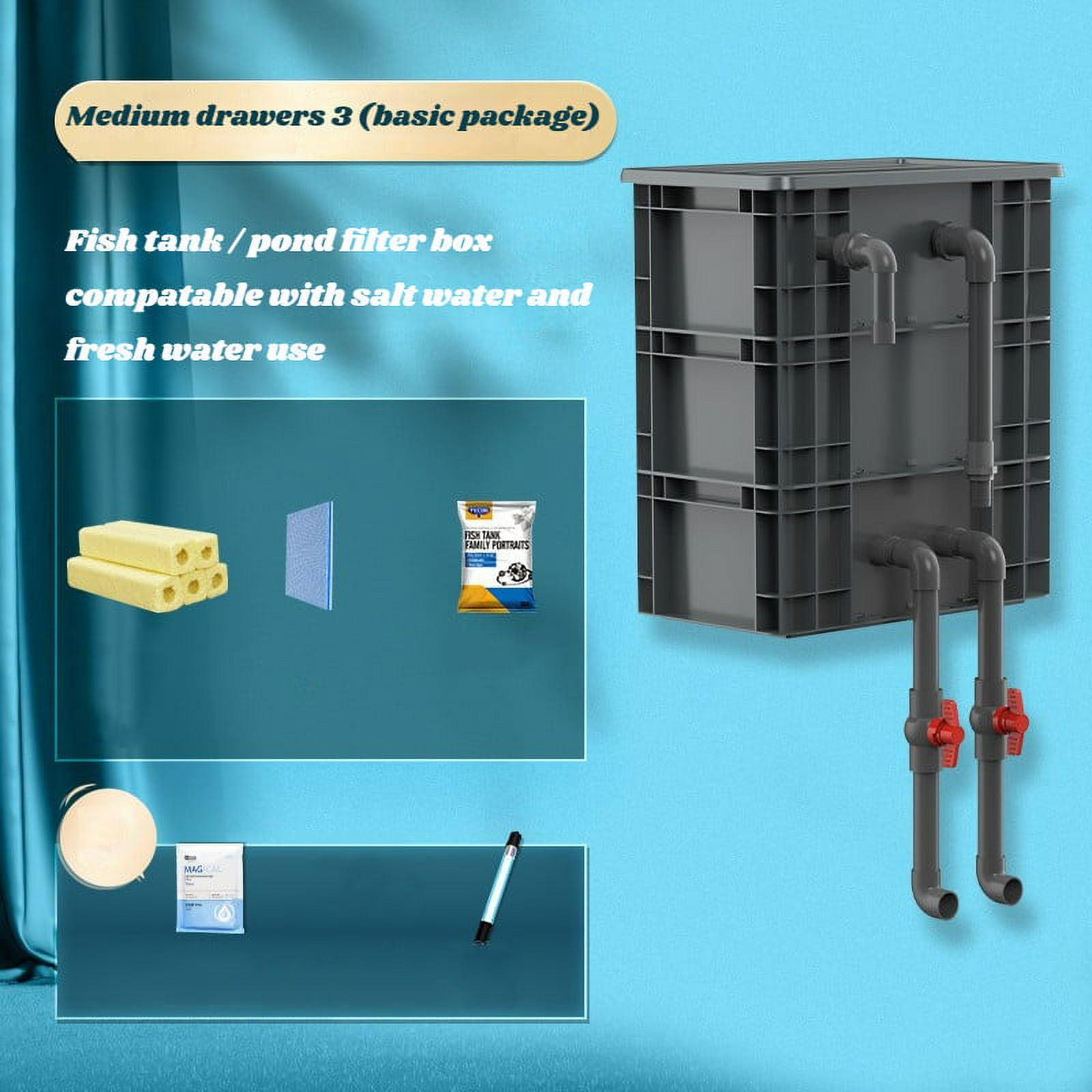 Pond Koi Pond Aquarium Circulation System, External Disinfection Filter ...