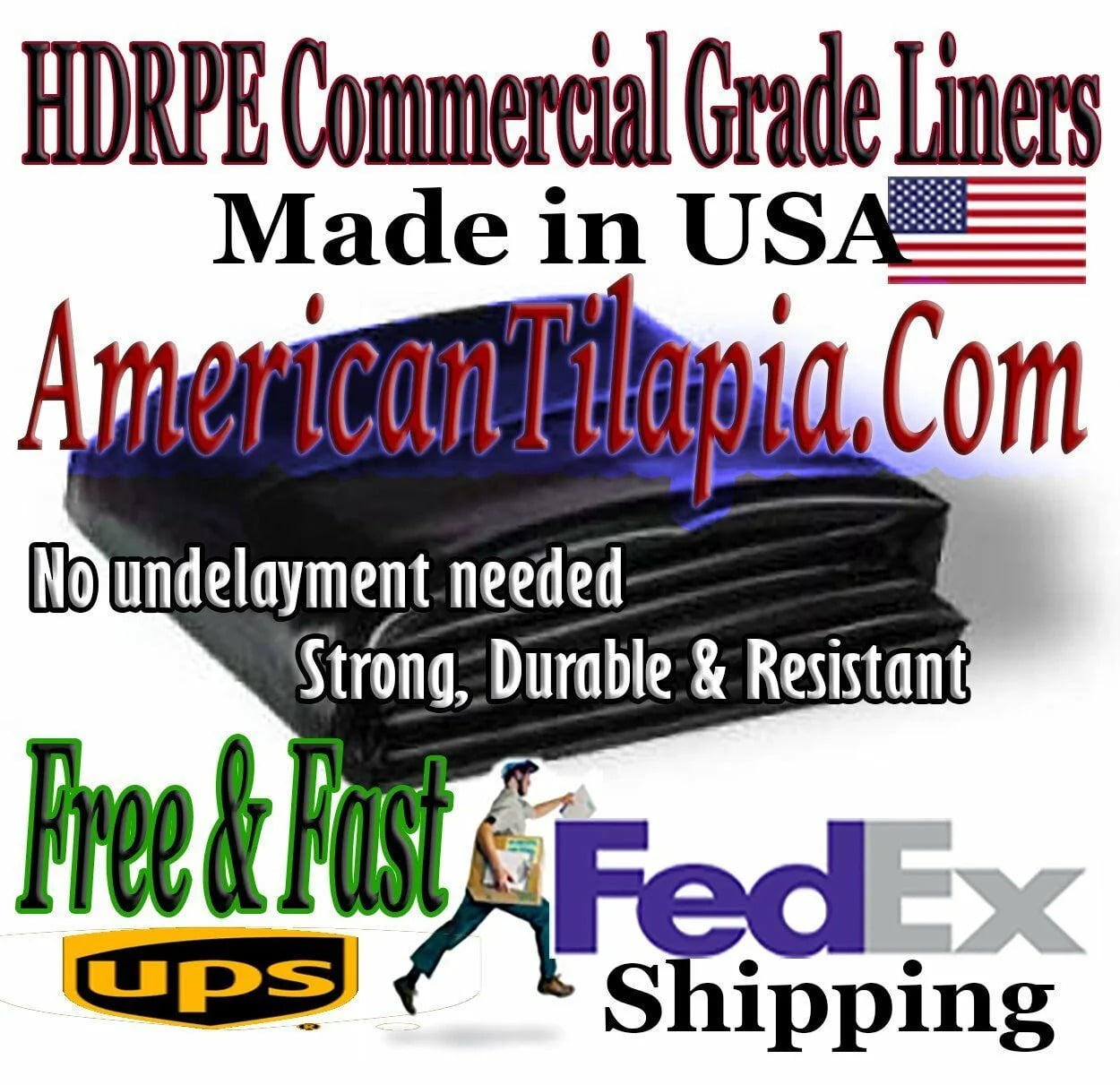 Pond Liner 15x25 Durable,Flexible,Waterproof for Features Fish,Plants ...