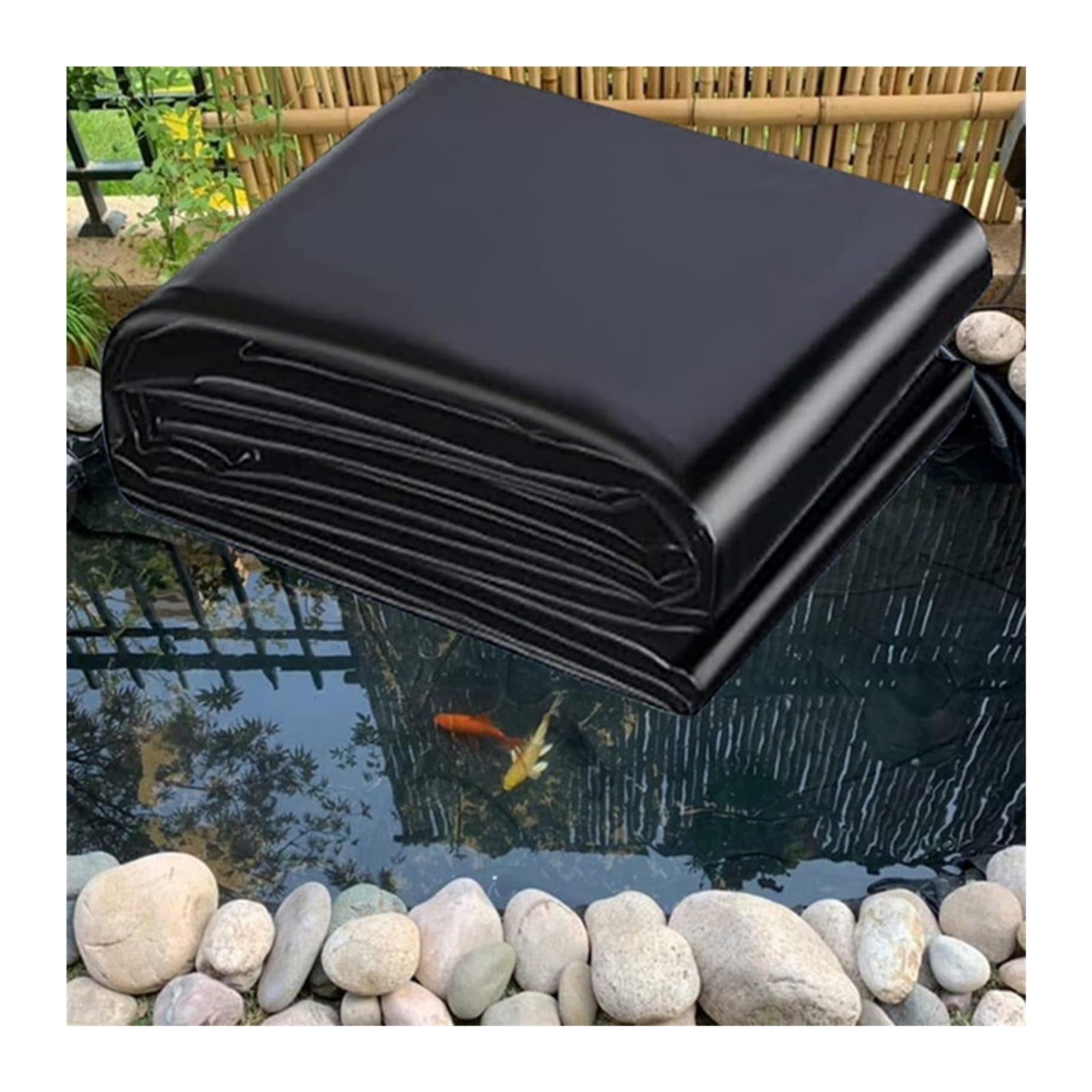 Pond liner, foldable black pond liner, waterproof sealing liner pond ...