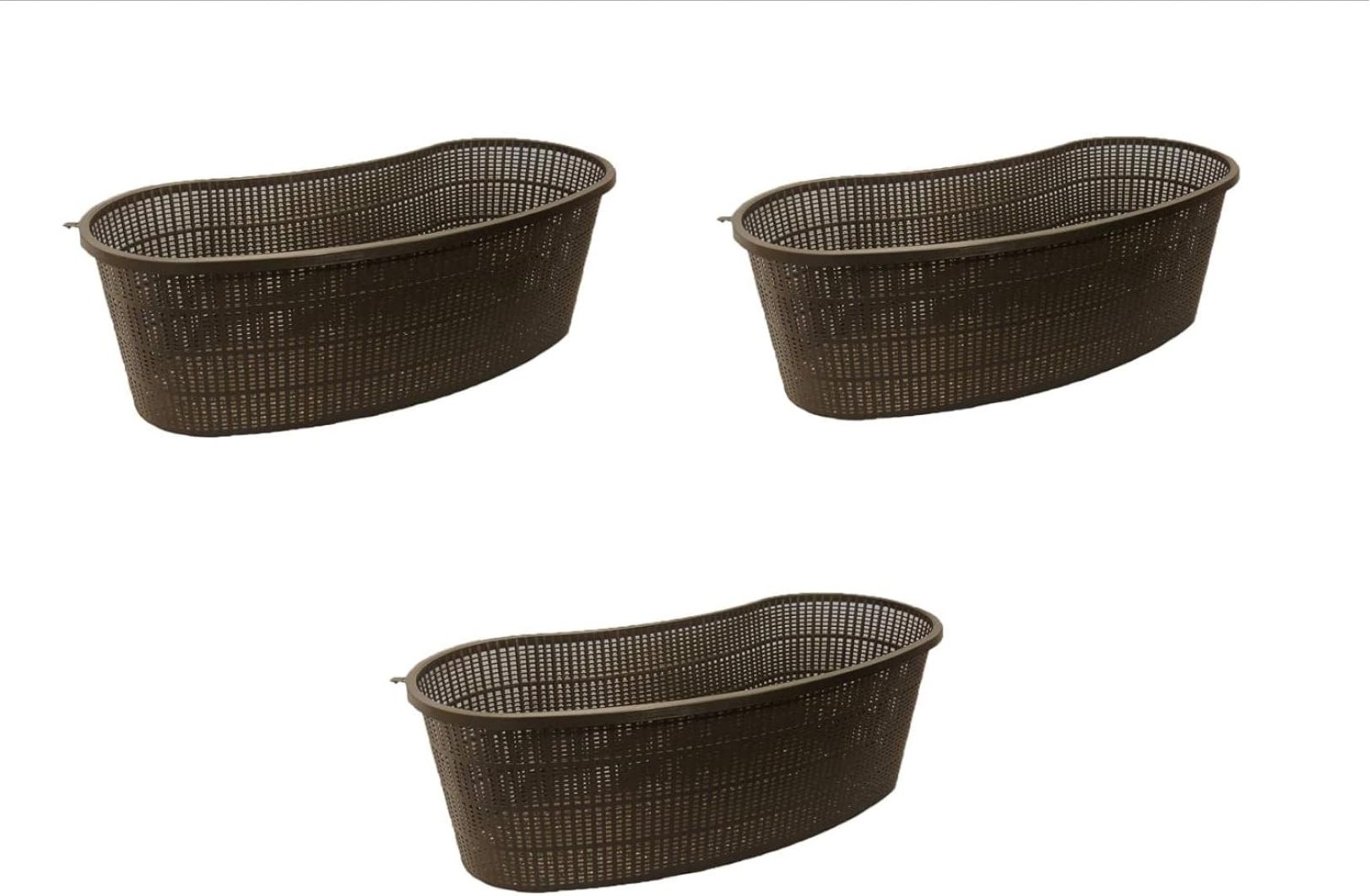 PondH2o Contour Kidney Shaped Plastic Slotted Mesh Aquatic Pond Plant ...