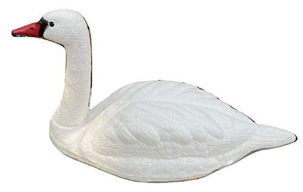 PondH2o Full Size Floating White Mute Swan Decoy, Plastic Lifelike ...