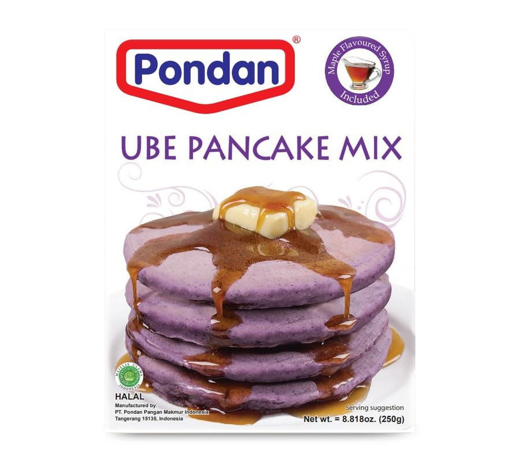 Pondan - Ube Pancake Mix 8.8oz (Maple Syrup Included) (Pack of 1 ...