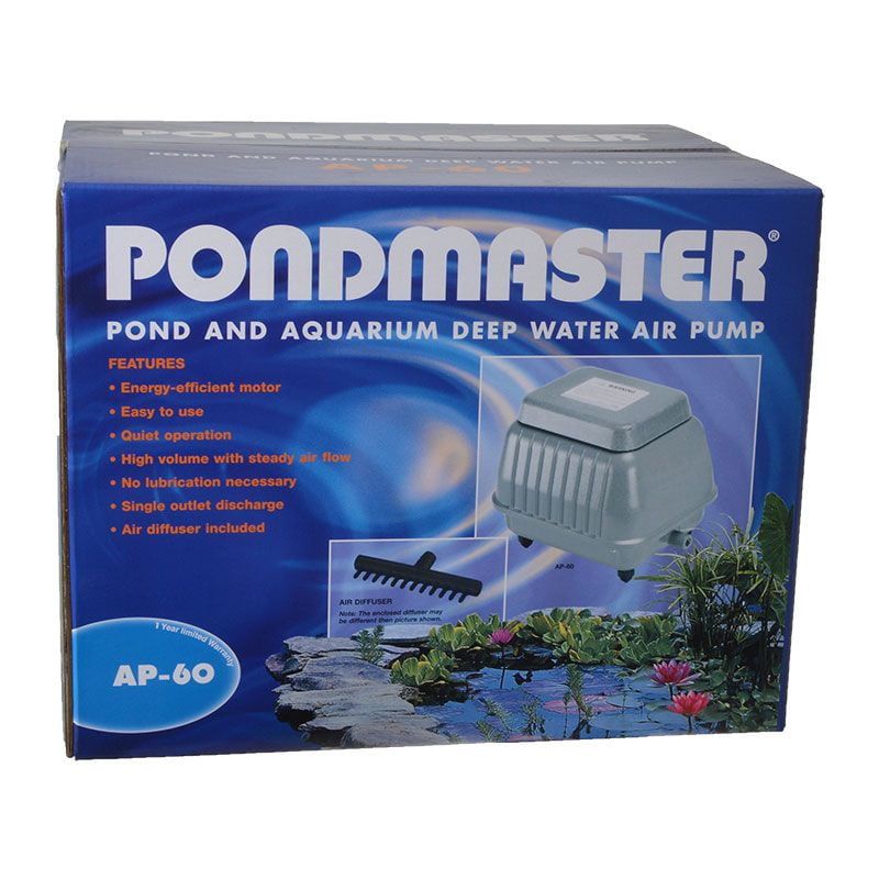 Pondmaster AP 60 Deep Water Aquarium Air Pump, Energy Efficient Aerator ...