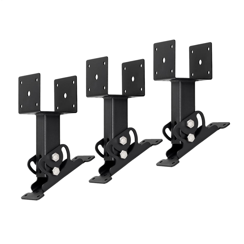 Ponguvn Patio Roof Riser Roof Riser Beam Mount Brackets 3 Pieces ...