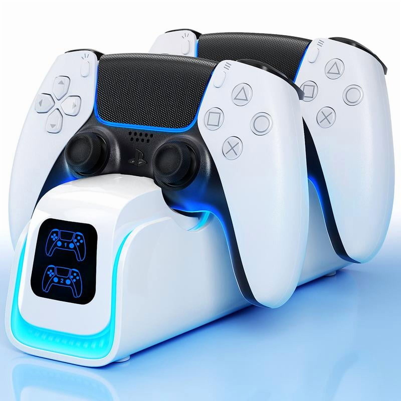 Ponkor PS5 Dual Controller Fast Charging Dock, Charge 2 Controllers ...