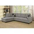 Ponliving 103.5" 2 Pieces L-Shaped Modern Sectional Sofa with Chaise ...