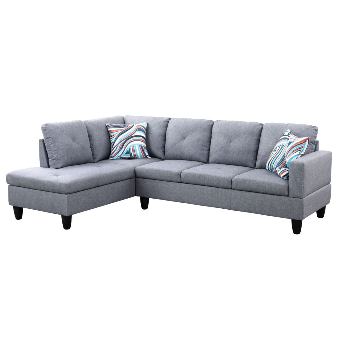 Ponliving 97" 2-Piece Sectional Sofa Set For Living Room Left Hand Side ...