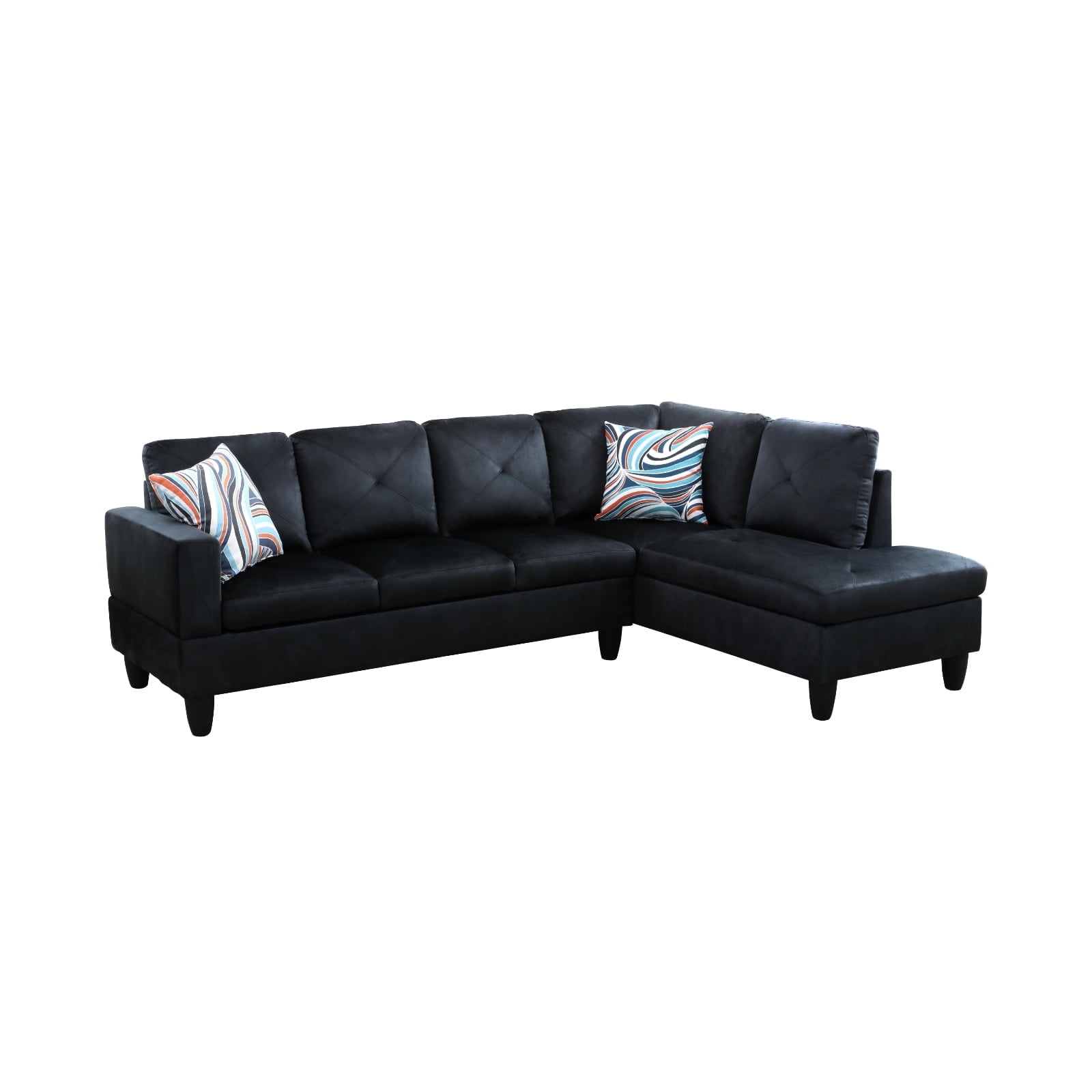Ponliving 97" 2-Piece Sectional Sofa Set for Living Room Right Hand ...