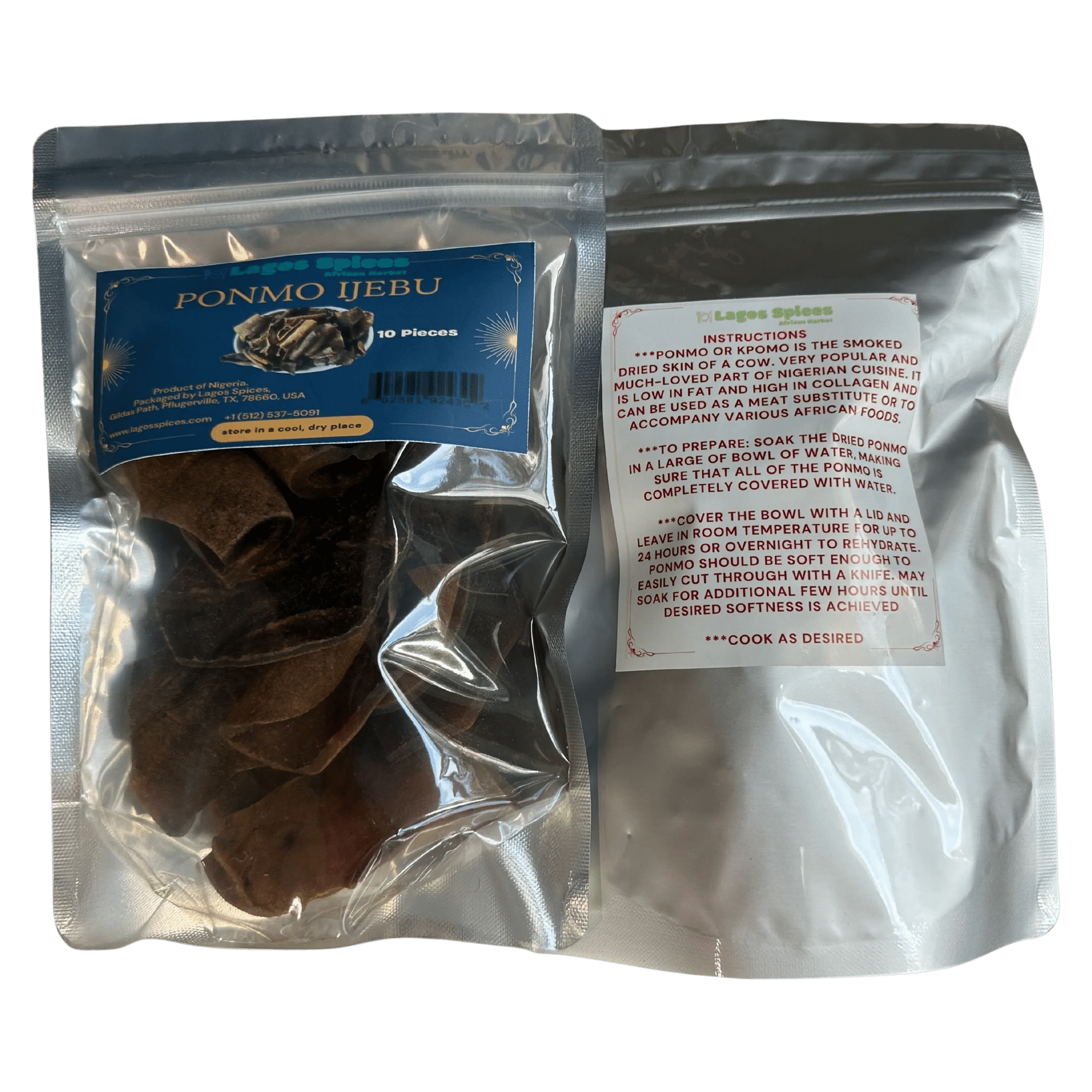 Ponmo Ijebu (Dried Cow Skin) | 5 Count - Walmart.com