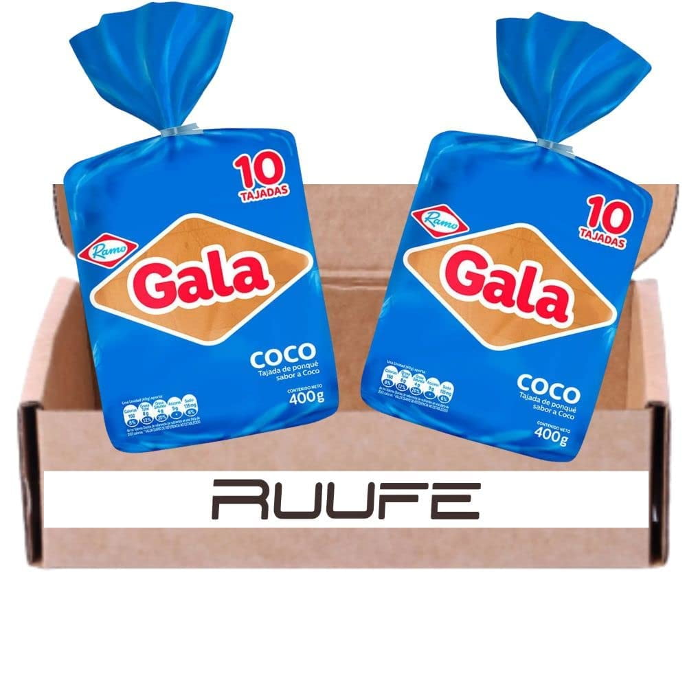 Ponque (2 pack) Colombian delicious sliced snack cake with nut flavor ...