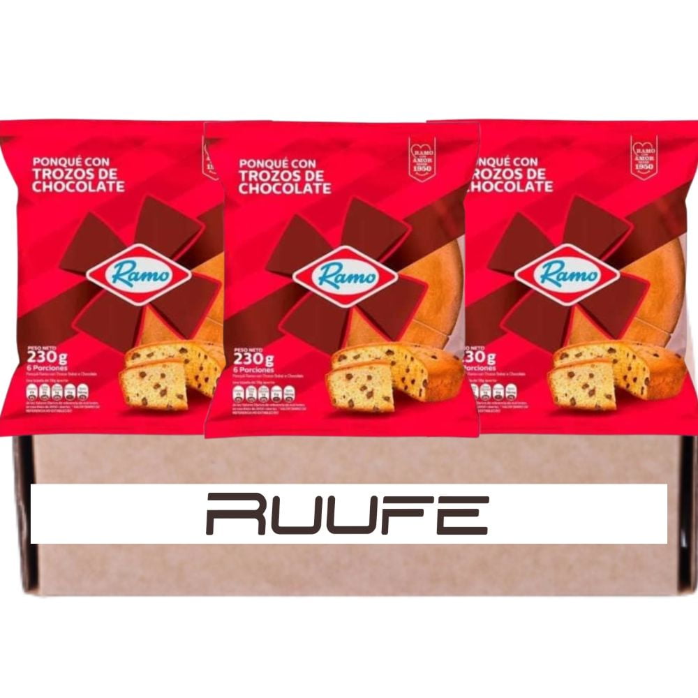Ponque Ramo (Pck of 3) with Chocolate Chips is a Colombian delicious ...