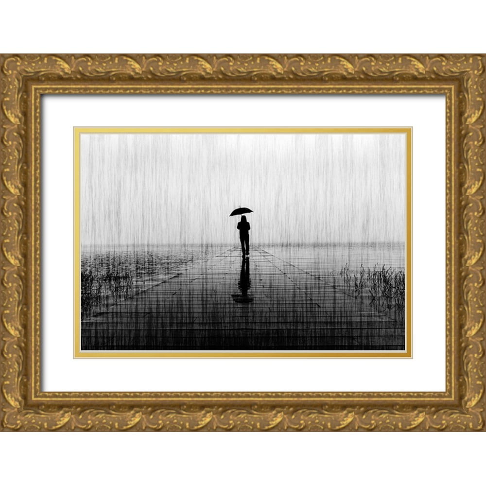Pontes, Gabi 14x11 Gold Ornate Wood Framed with Double Matting Museum ...