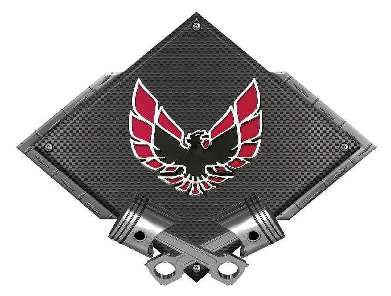 Pontiac Firebird Emblem Black Diamond Cross Pistons Steel Sign ...