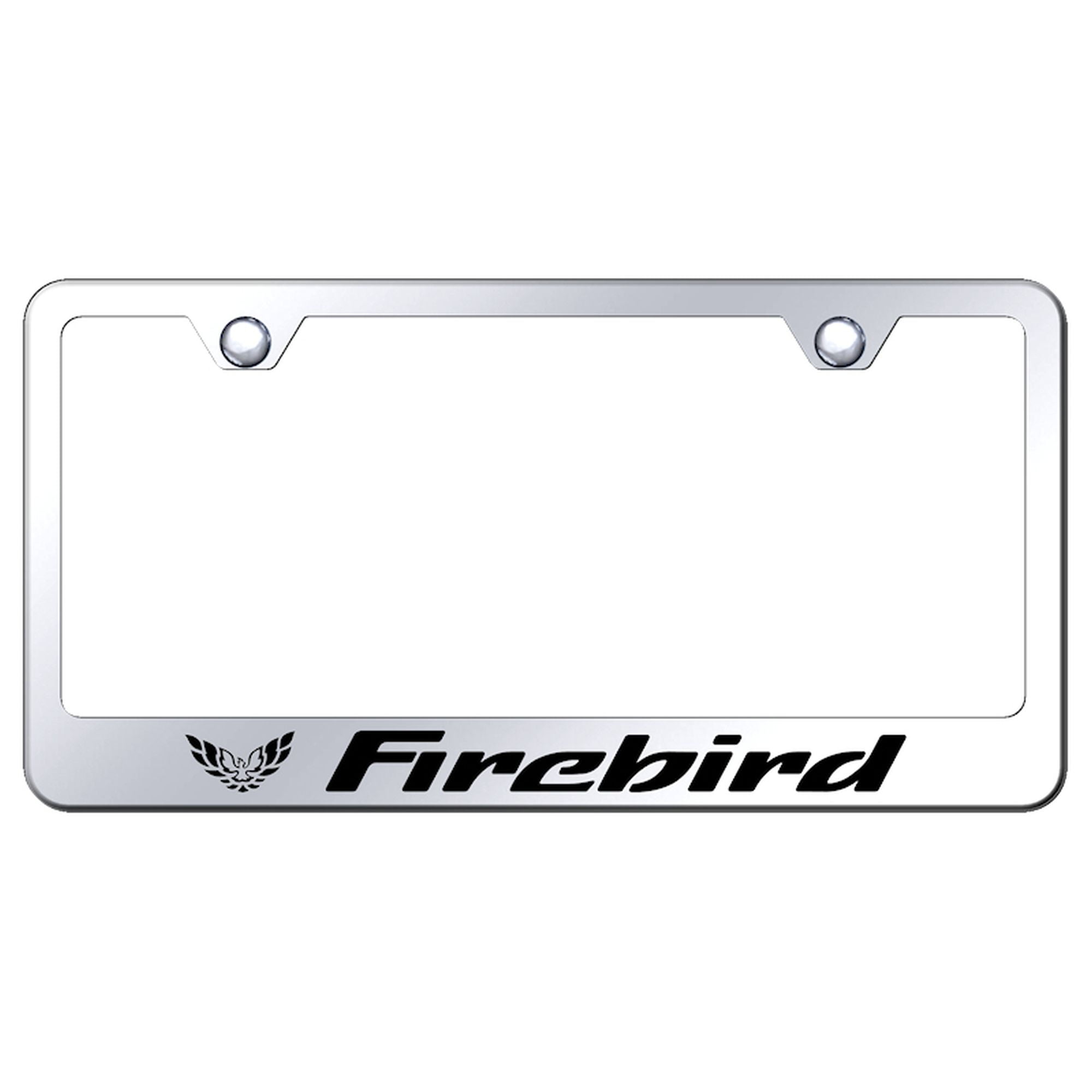 Pontiac Firebird Laser Etched Logo Stainless Steel License Plate Frame ...