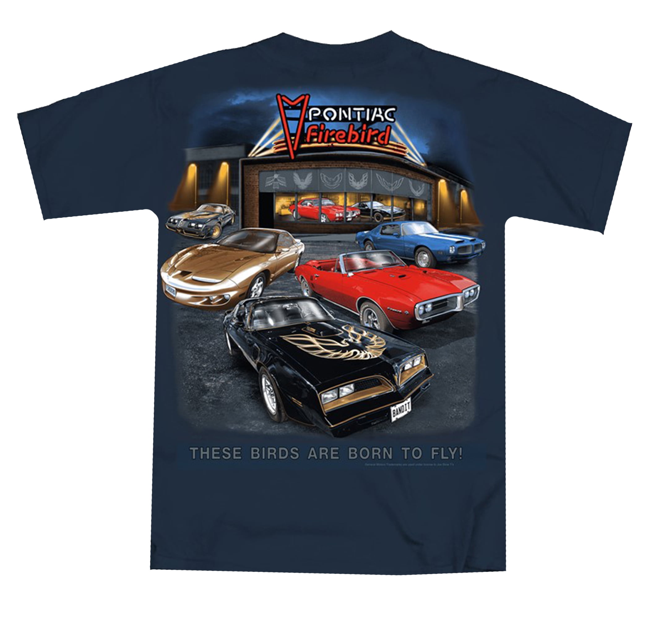 Pontiac Firebird Trans Am Showroom Navy Blue T-Shirt - Walmart.com